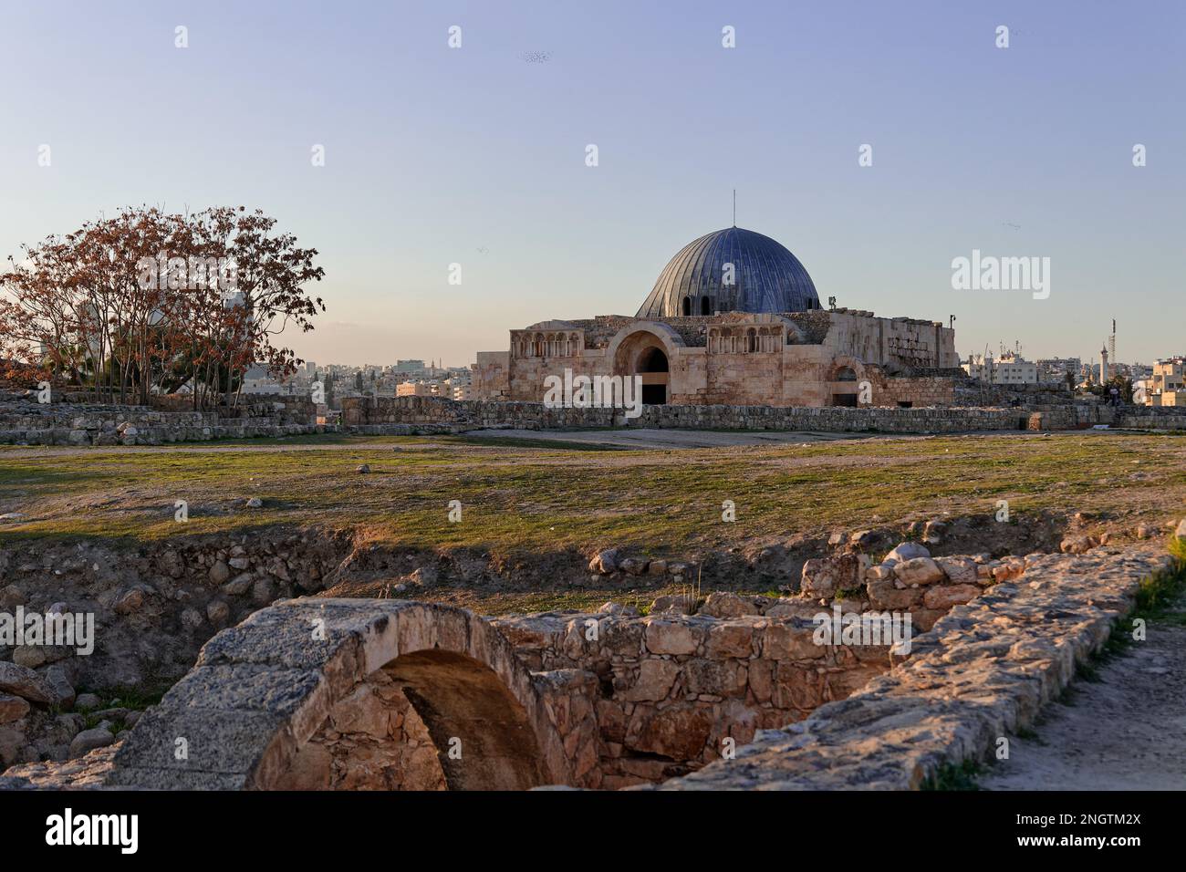 Gateway of the Umayyad Palace in the Citadel of Amman, Jordan. Credit ...