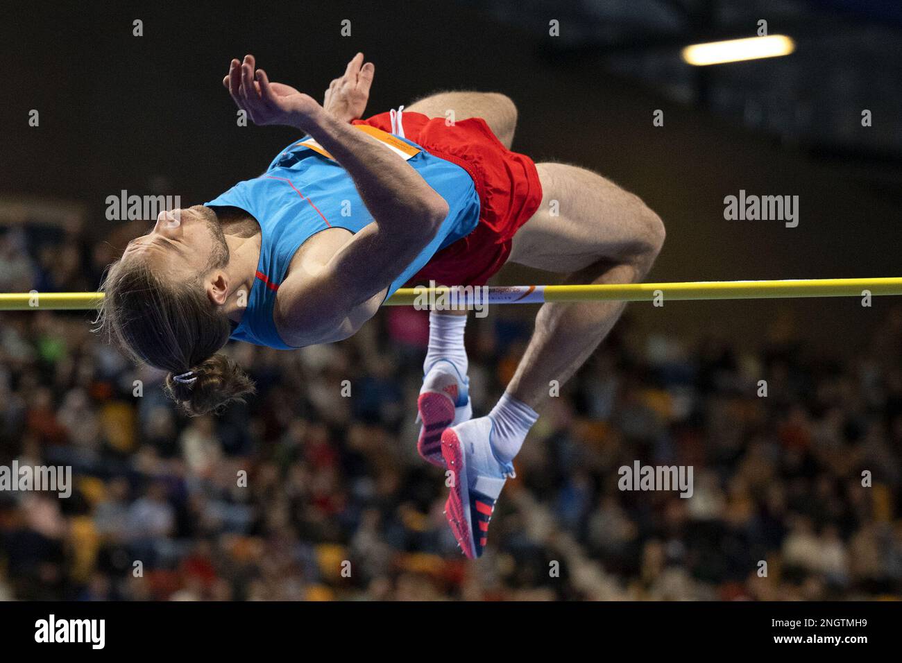 APELDOORN - High jumper Douwe Amels during the second day of the Dutch ...