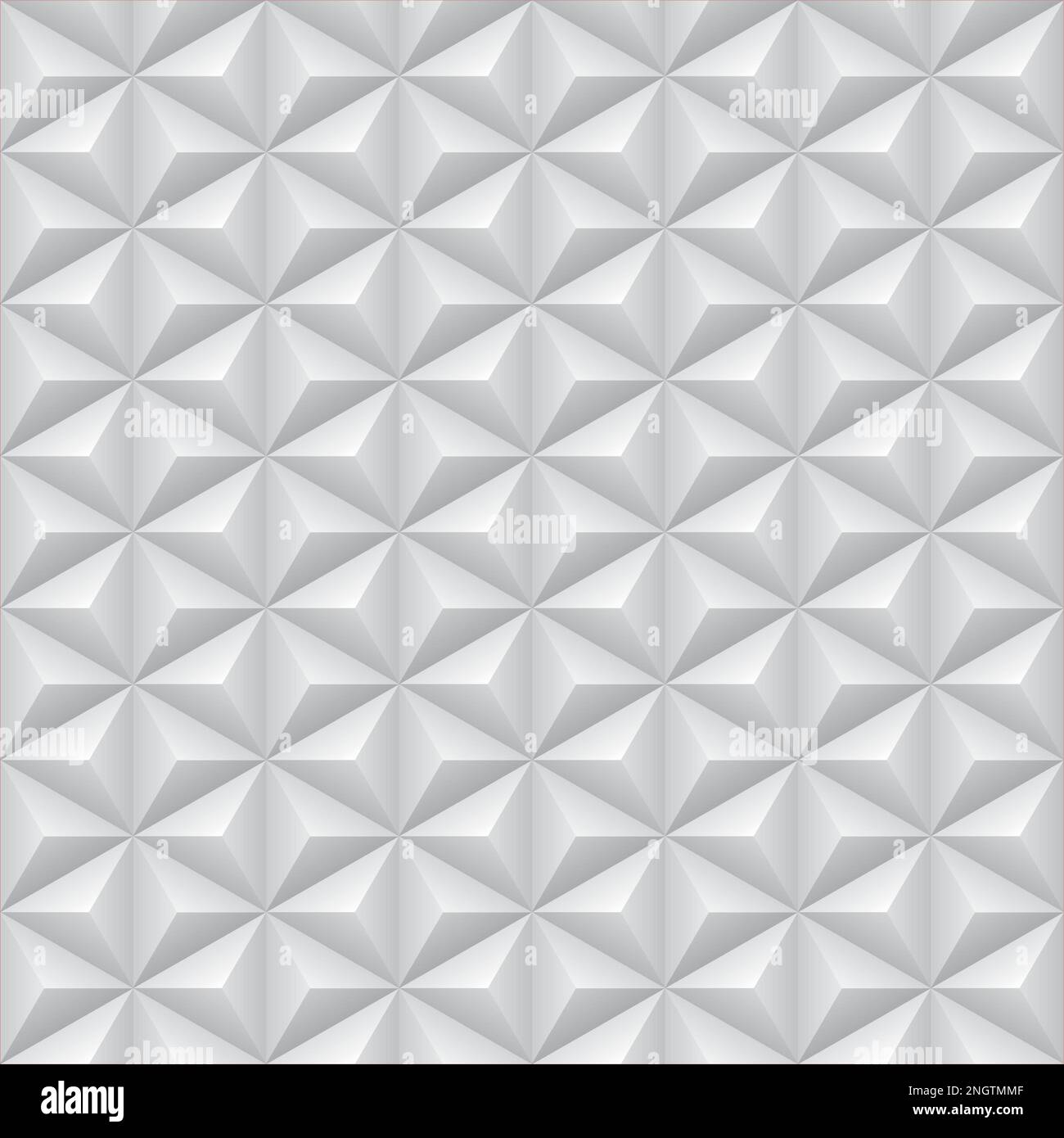 Neutral Gray Seamless Background. Tileable Vector 3D Pattern in Light ...