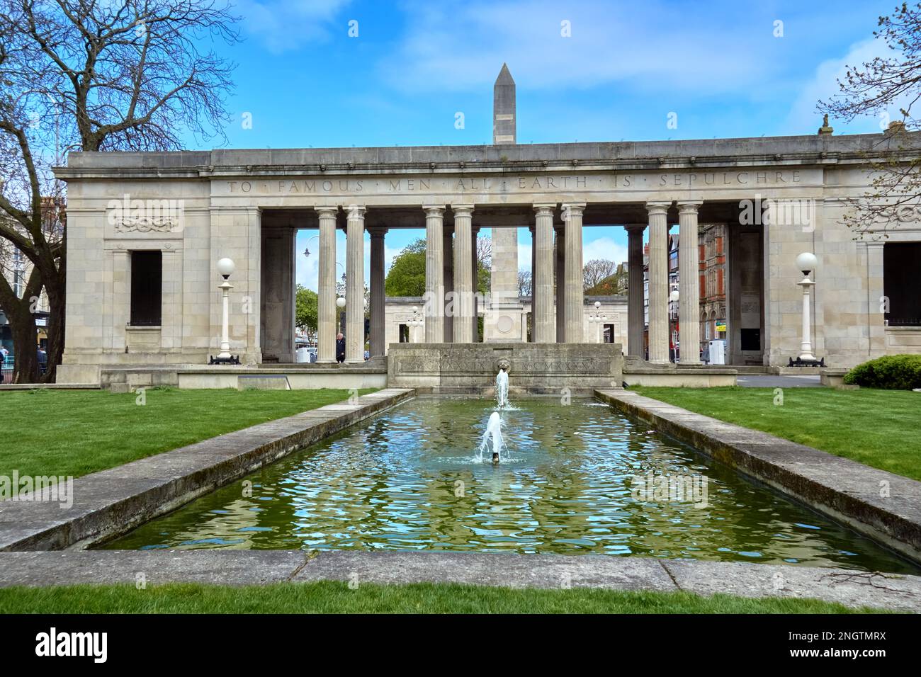 Southport War Memorial in London Square, Lord Street, Southport ...