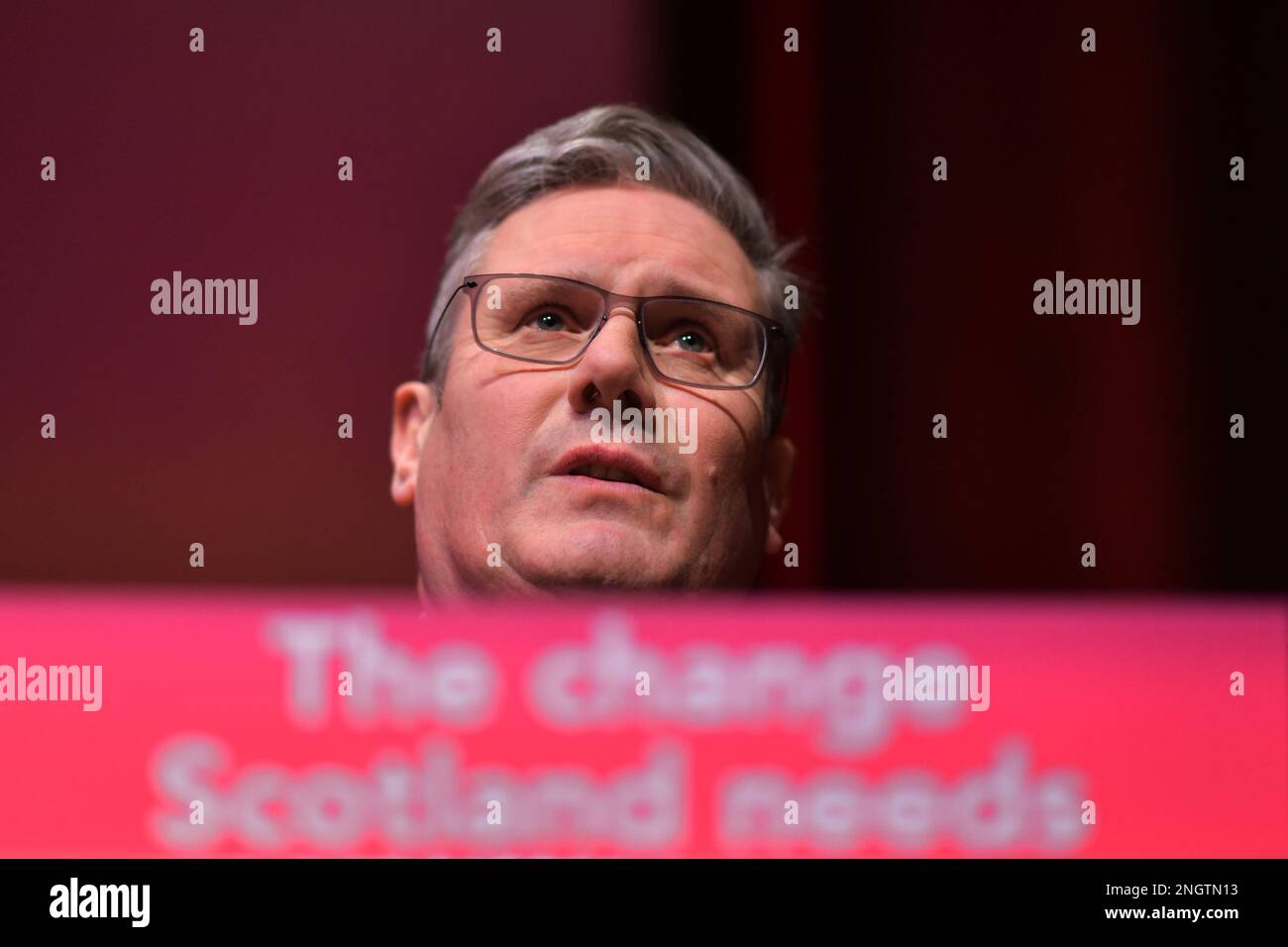 Edinburgh Scotland, UK 19 February 2023.Sir Keir Starmer Leader of the ...