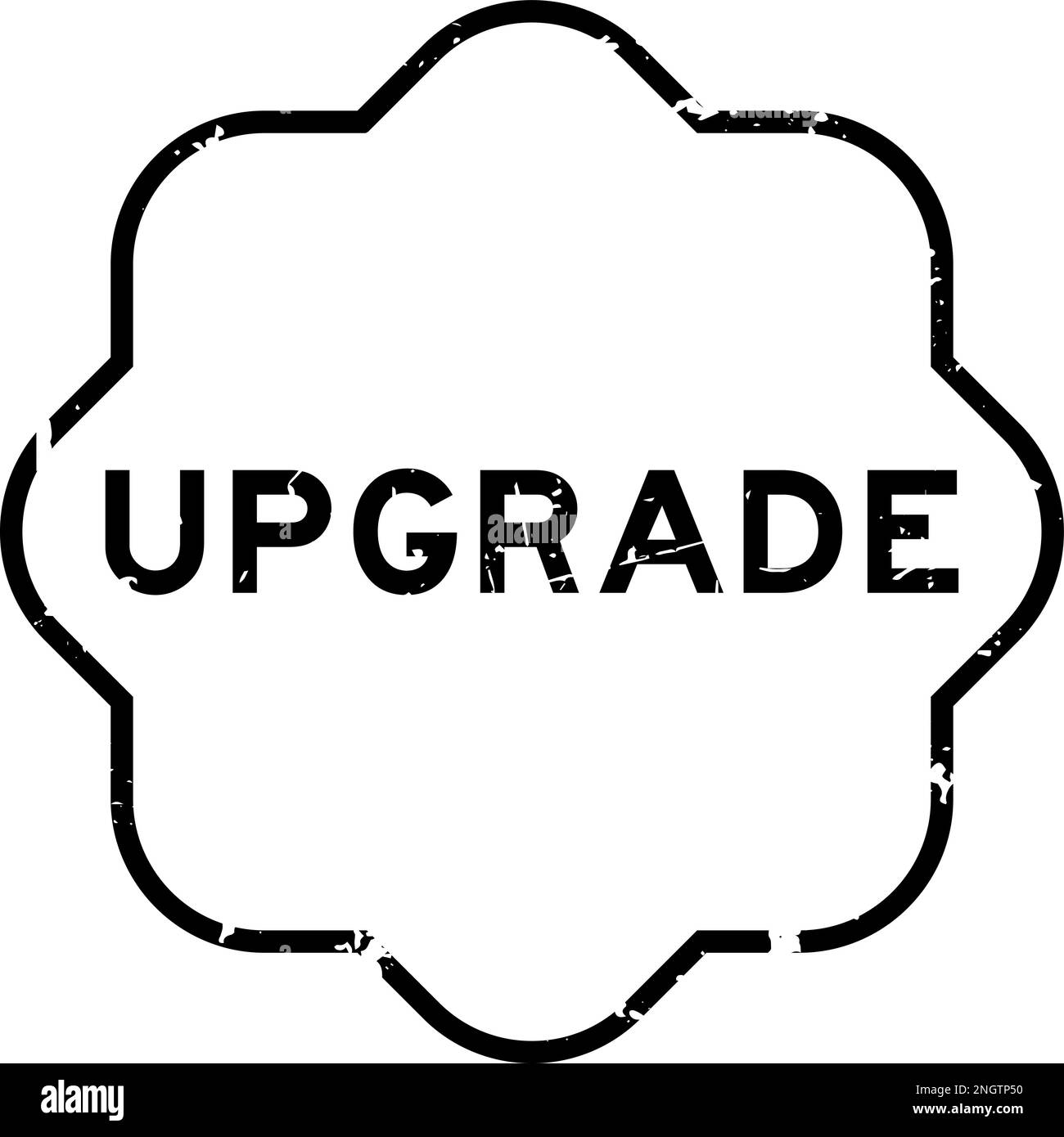 Grunge black upgrade word rubber seal stamp on white background Stock Vector Image & Art - Alamy