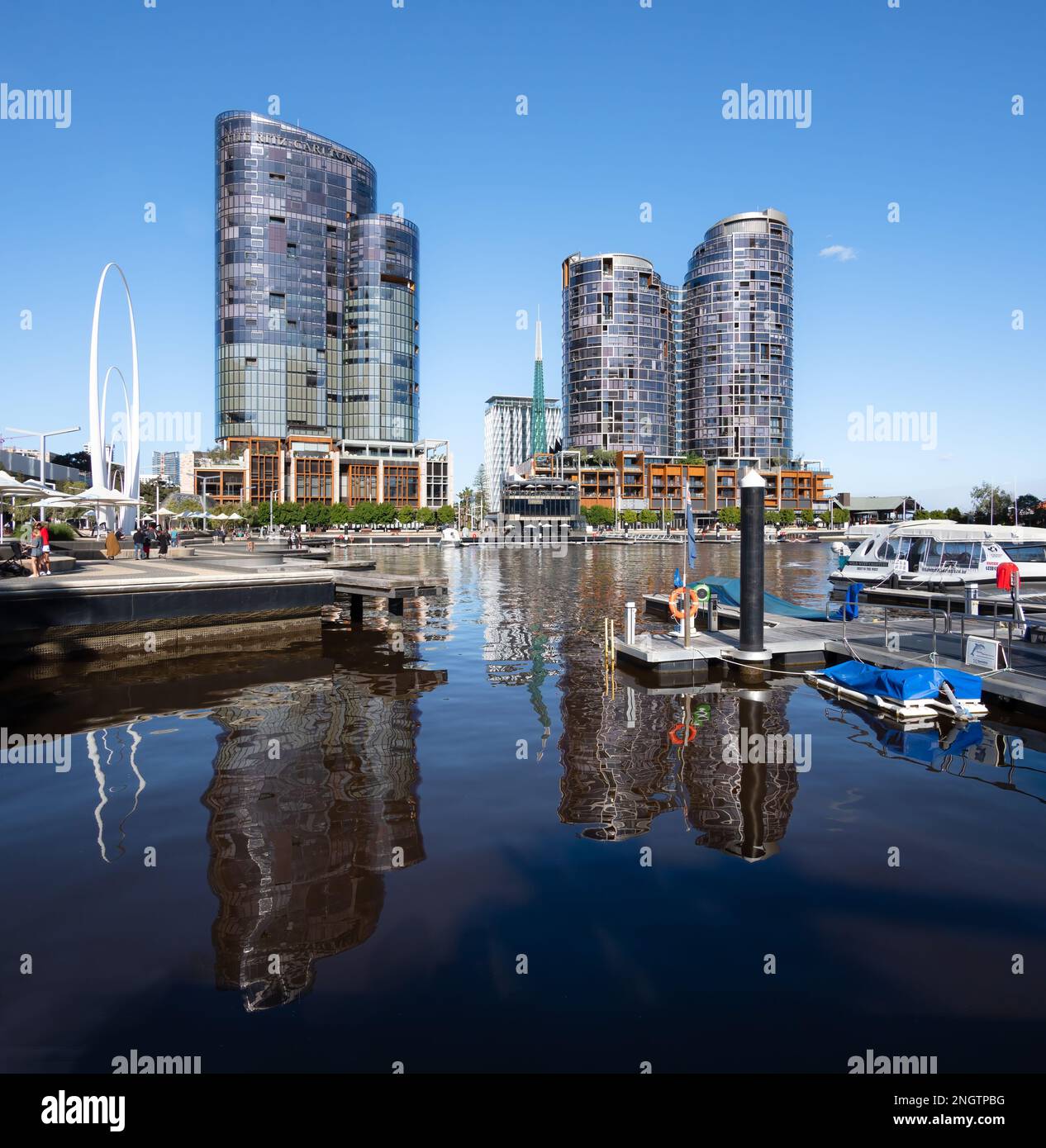 Perth, WA, Australia - Residential towers and Ritz Carlton hotel by ...