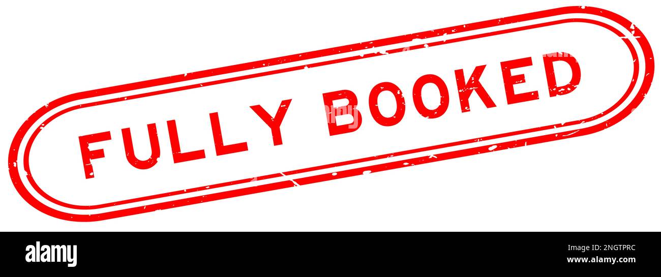 Grunge red fully booked word rubber seal stamp on white background ... Grunge red fully booked word rubber seal stamp on white background ...