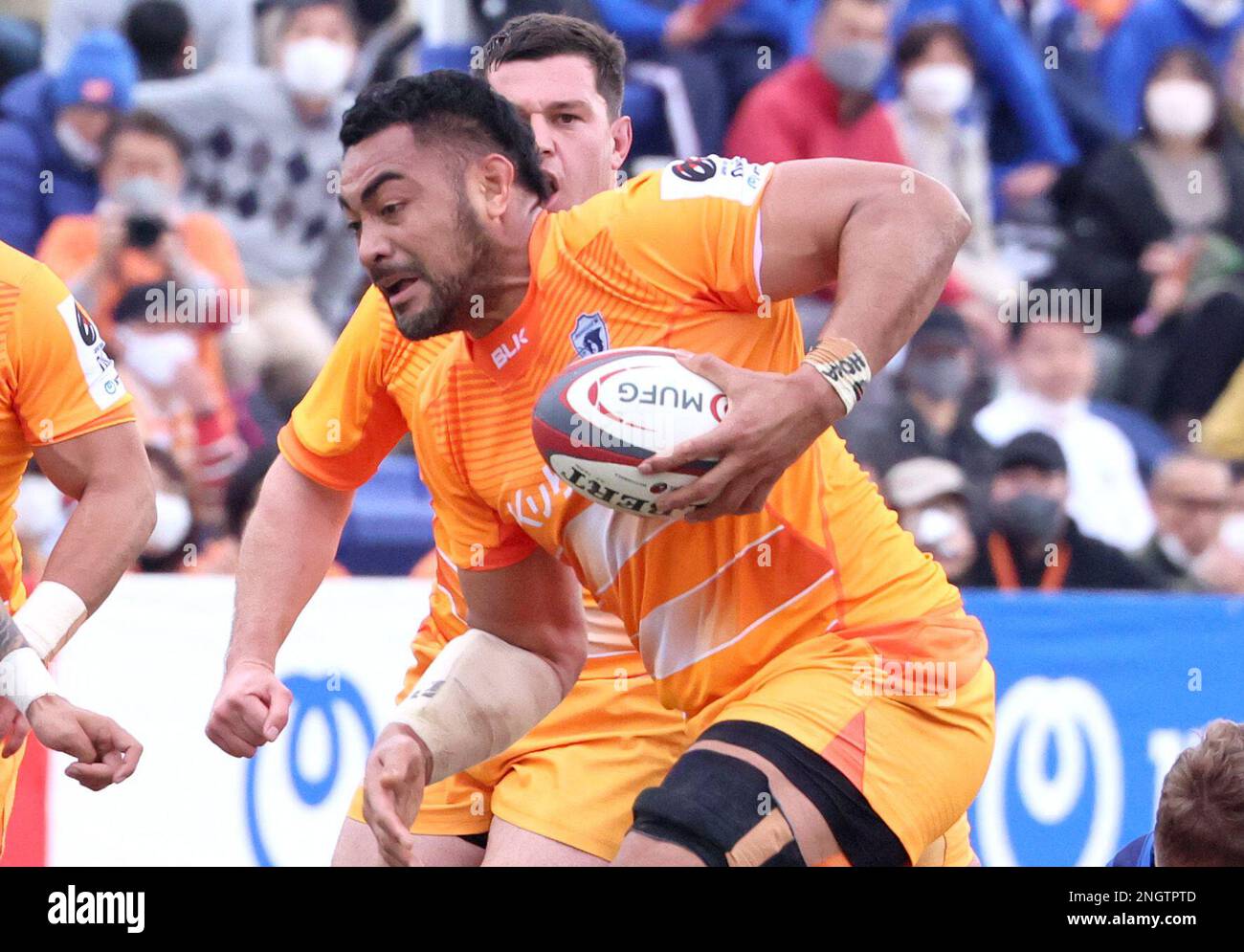 Tokyo, Japan. 19th Feb, 2023. Kubota Spears Funabashi Tokyo-bay lock ...