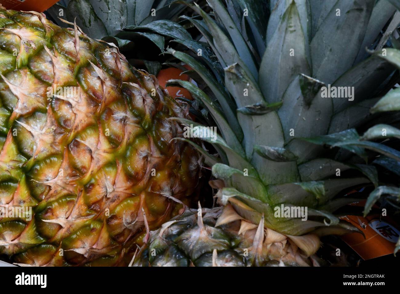 Copenhagen Denmark19 February 2023 Dole Pineapples Fruit For Sale