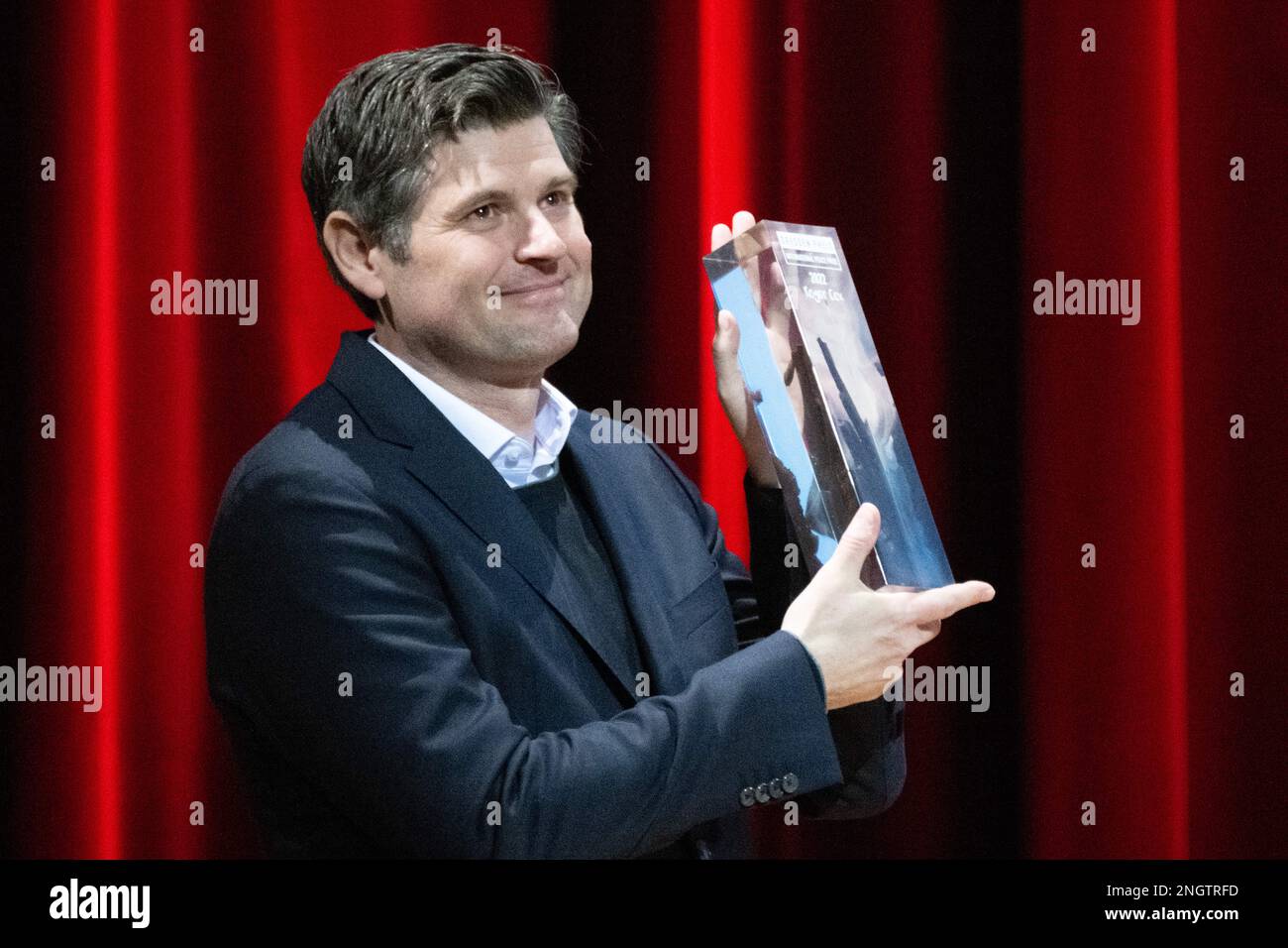 19 February 2023, Saxony, Dresden: Roger Cox, Dutch climate advocate ...