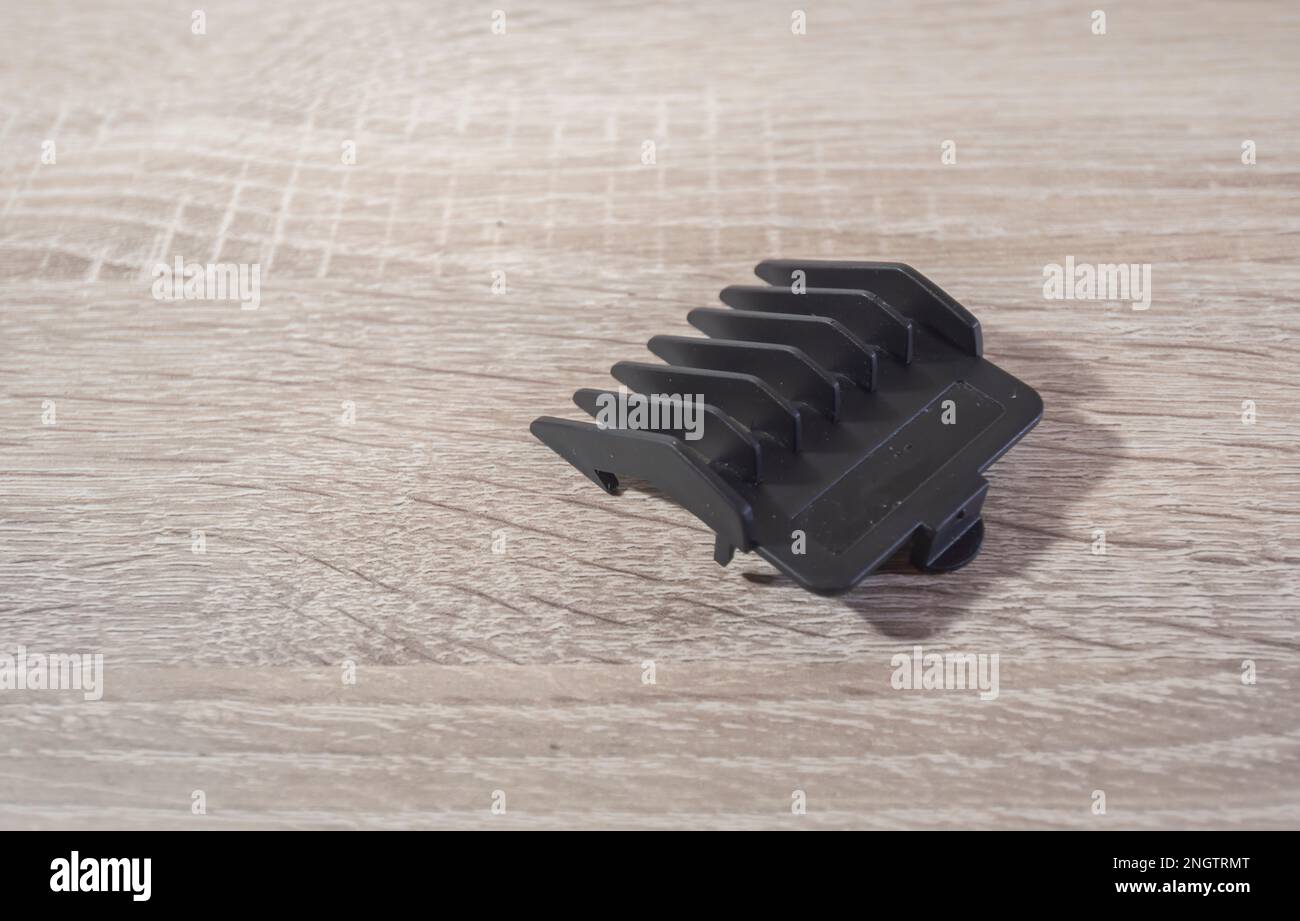 Hair cutting machine and hair accessories with white wood bottom, hair ...