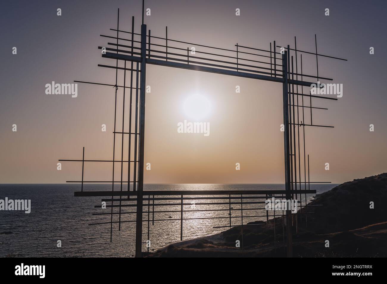 Art installation by Costas Tsoclis near Petra tou Romiou - Rock of the ...