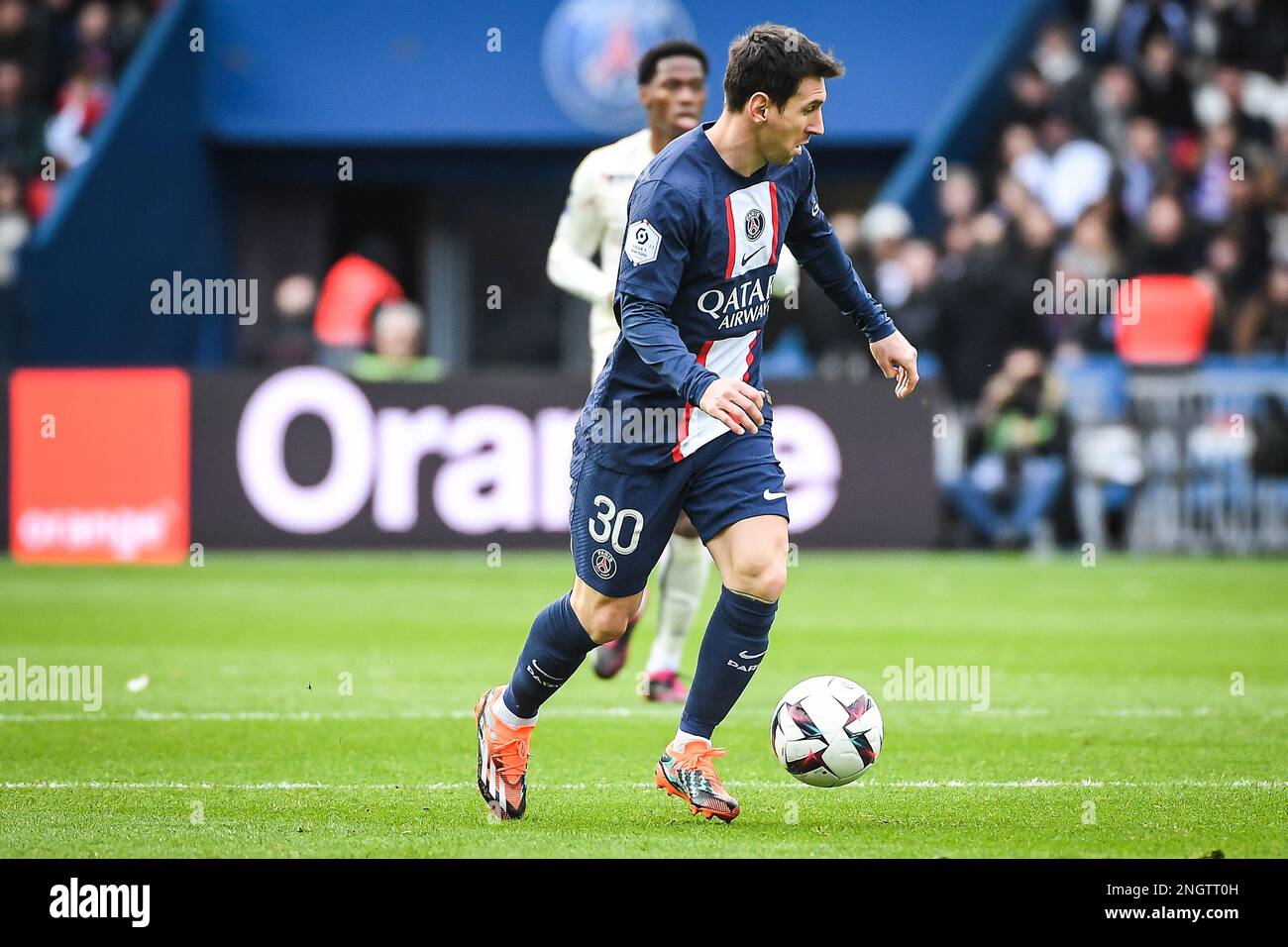 Paris, France. 19th Feb, 2023. Lionel (Leo) MESSI of PSG during the ...