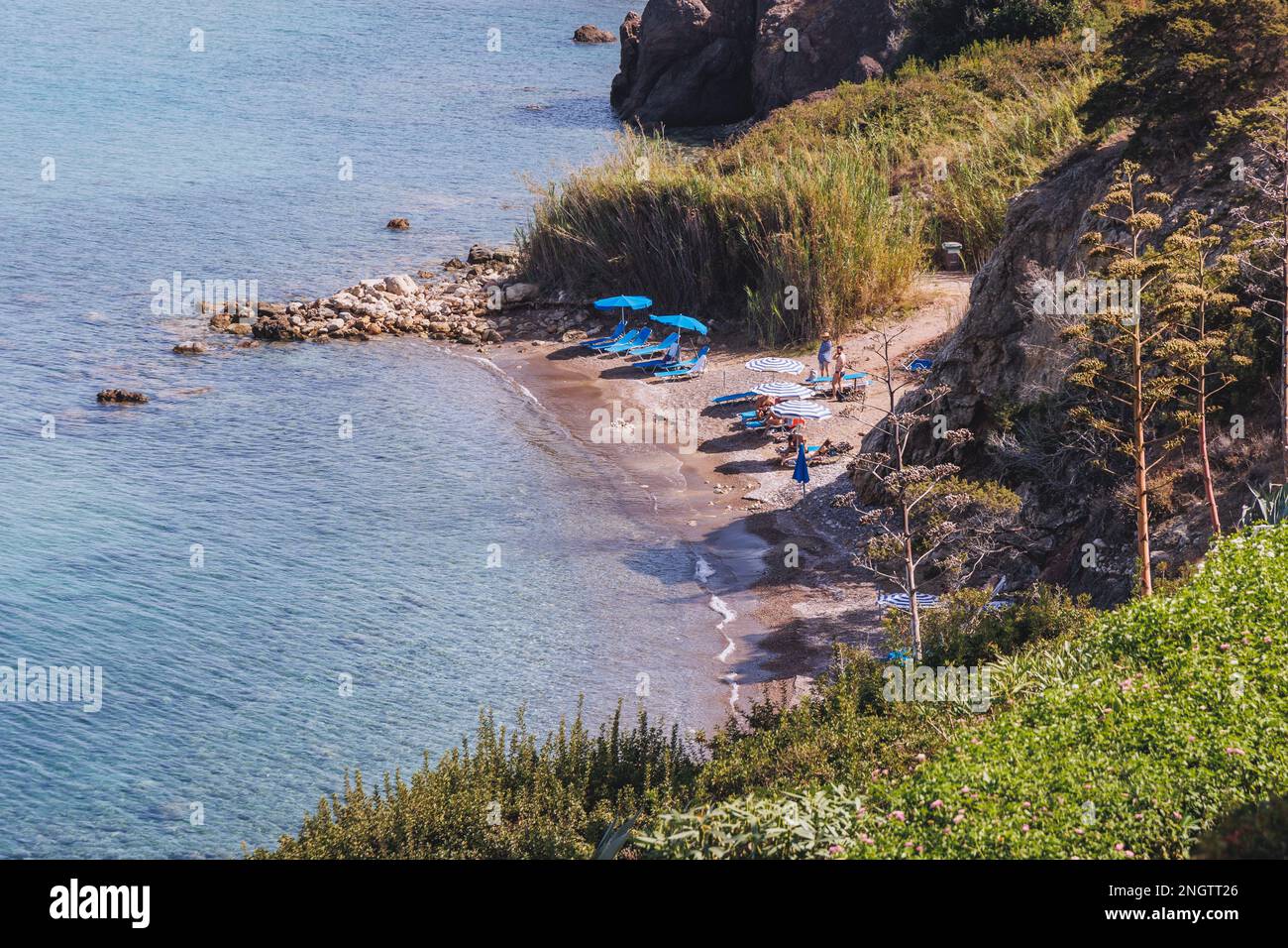 Aphrodite beach near Baths of Aphrodite botanical garden in Akamas ...