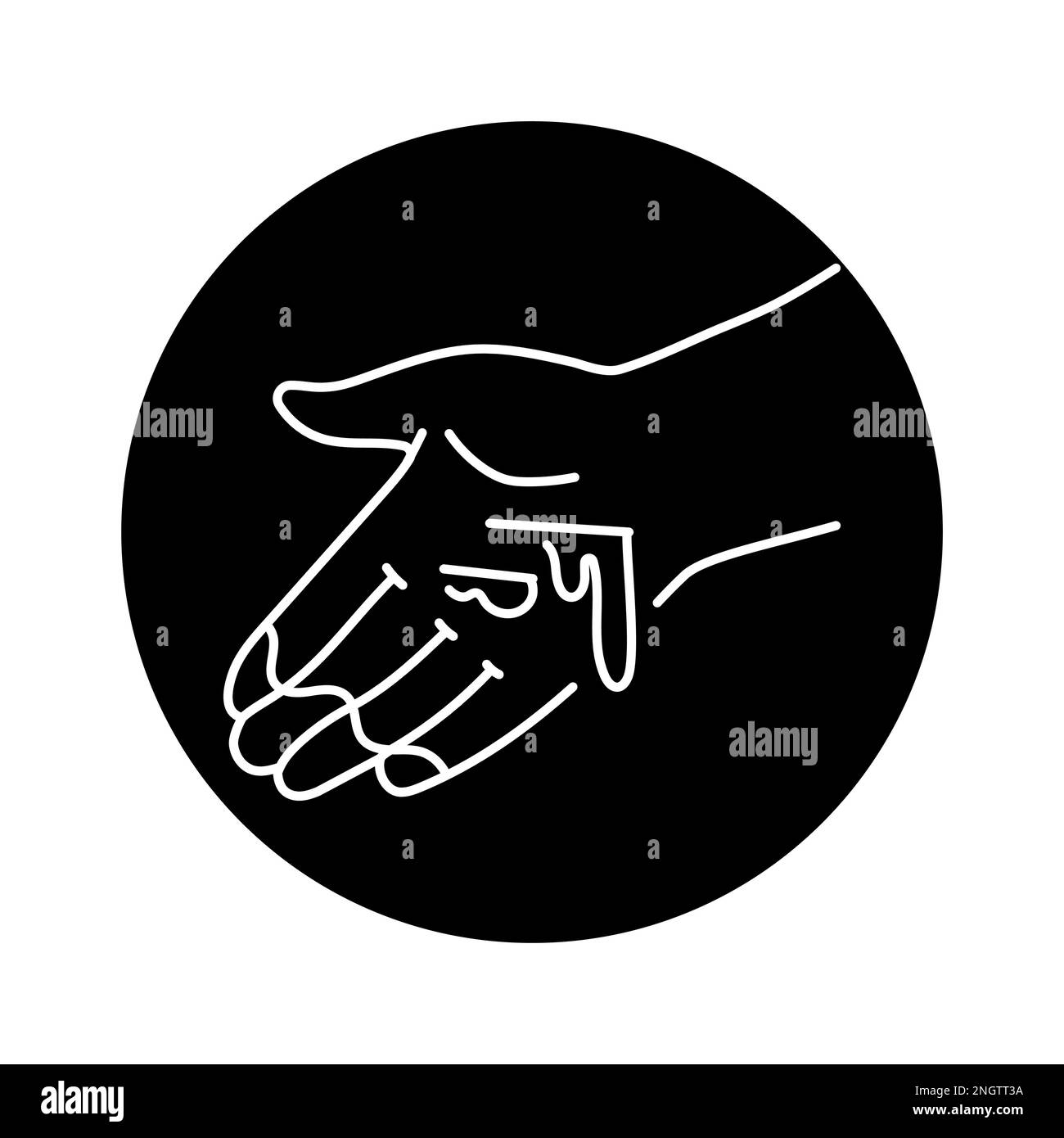 Bleeding from the hand color line icon. Injuries concept. Pictogram for ...