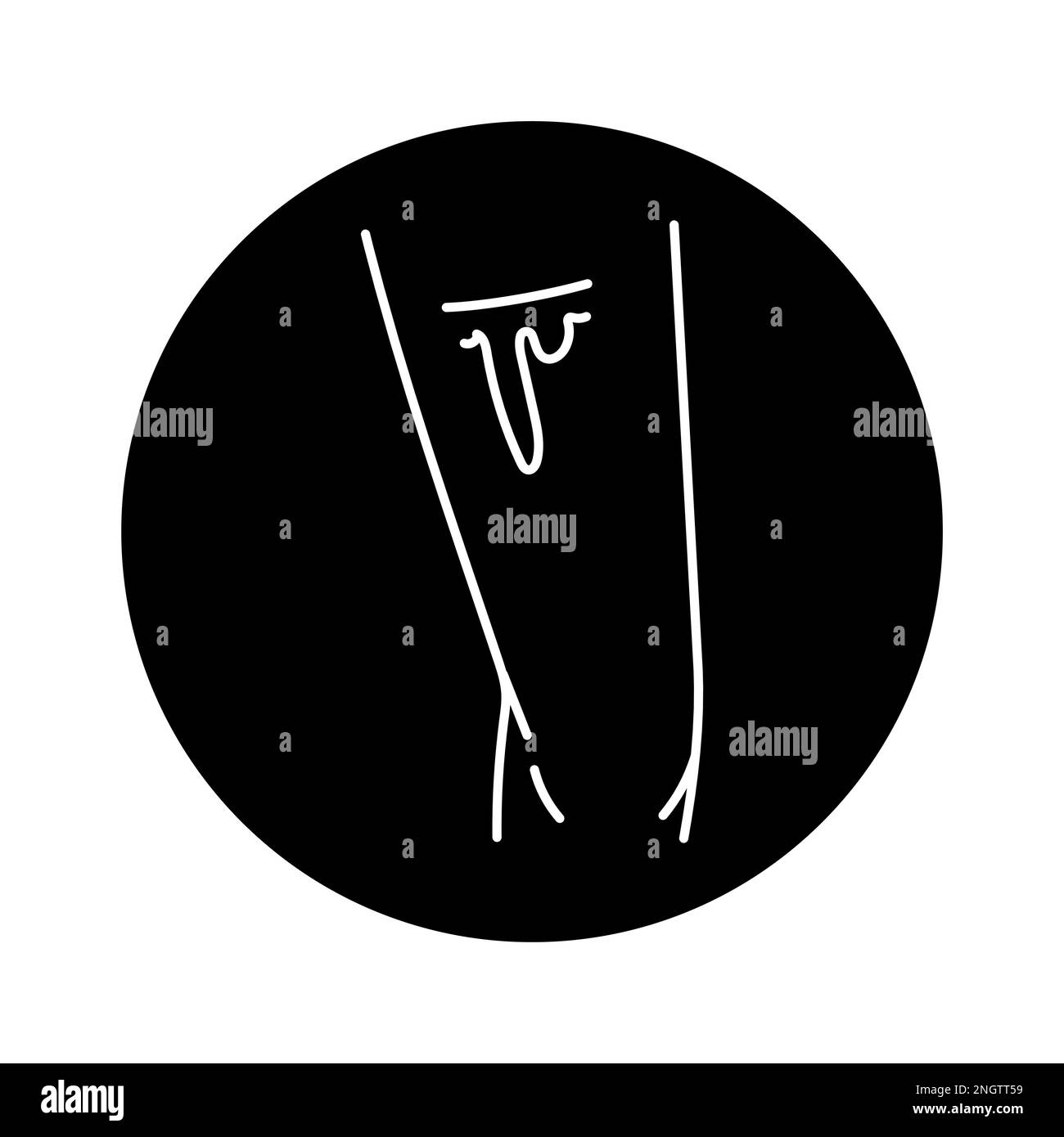 Blood on the leg (cut on the thigh) color line icon. Injuries concept ...