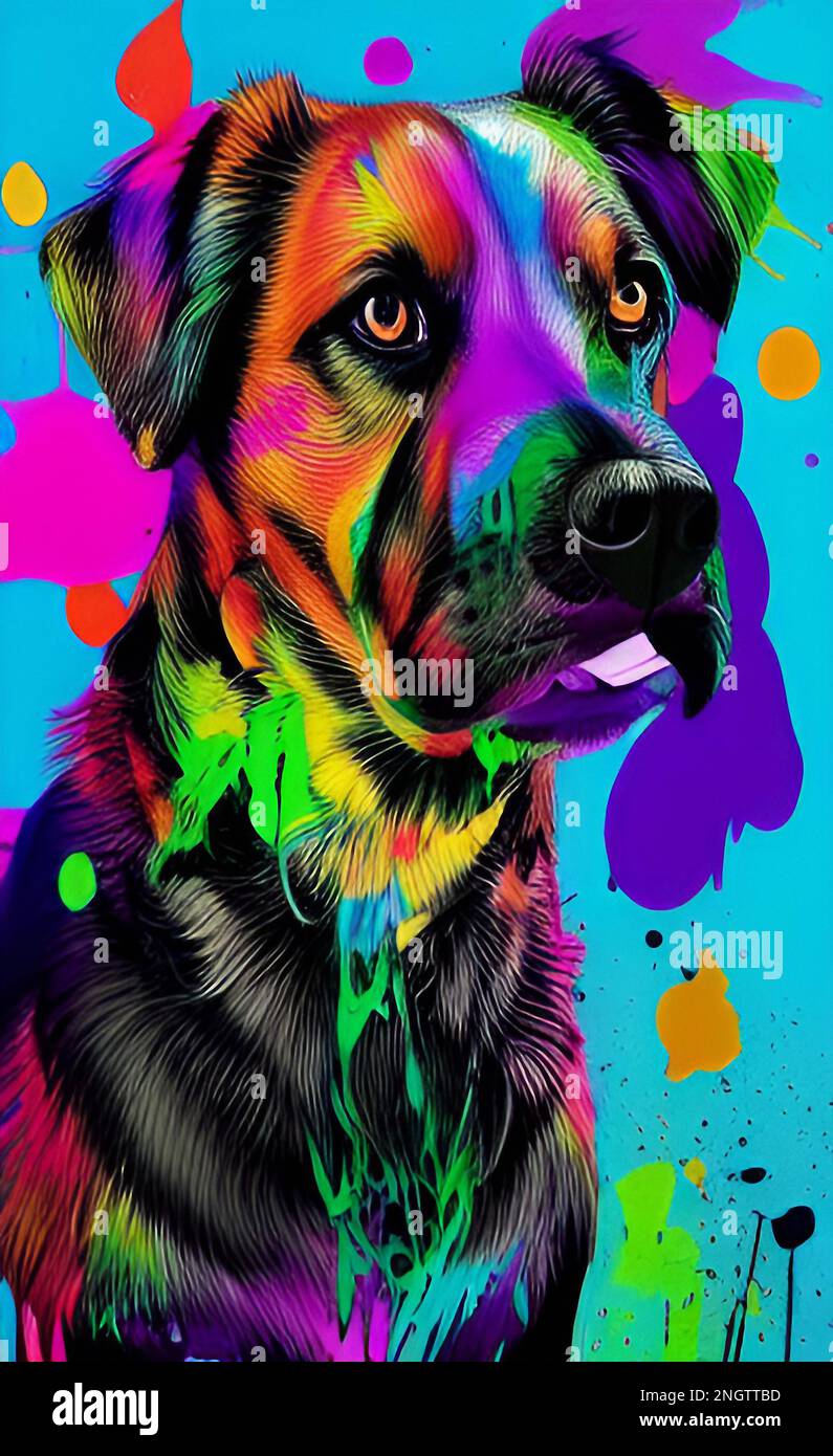 Acrylic painting vector vectors hi-res stock photography and images - Alamy