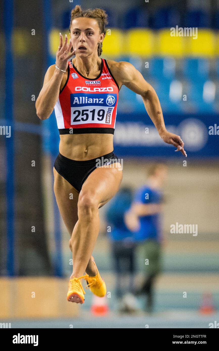 Belgian Rani Rosius pictured in action during the Belgian indoor ...
