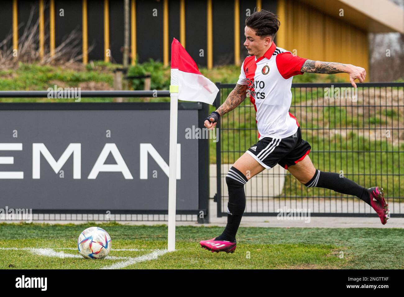 Rotterdam - Delano van der Heijden during the match between Feyenoord ...