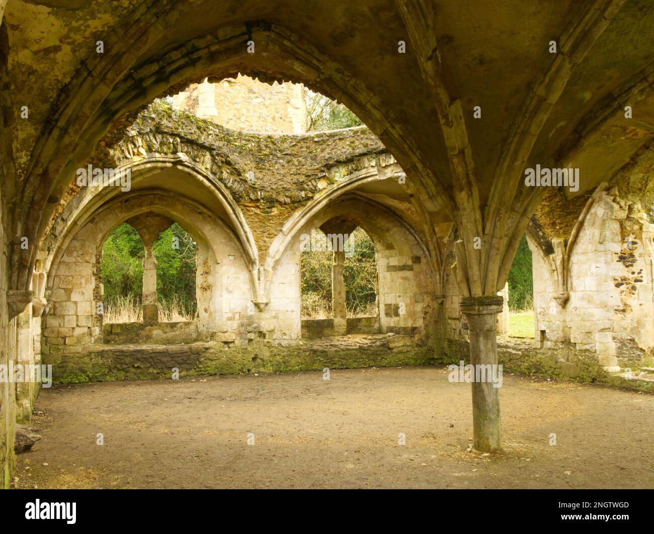 Waverley Abbey ruins, Farnham, Surrey Stock Photo - Alamy