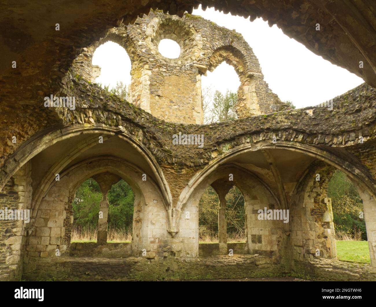 Waverley Abbey ruins, Farnham, Surrey Stock Photo - Alamy