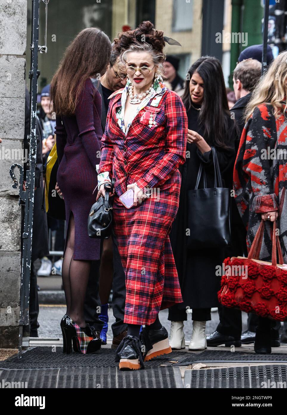 Helena Bonham Carter seen attending the Vivienne Westwood Memorial ...