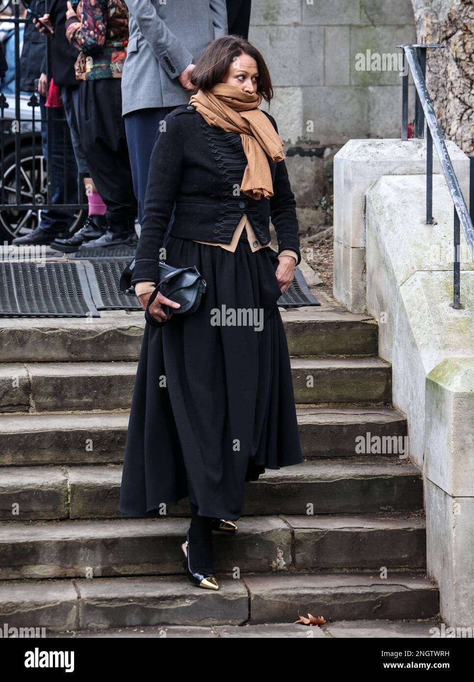 Caroline Rush seen attending the Vivienne Westwood Memorial Service at ...