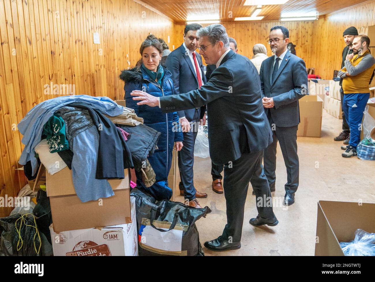 Labour party leader Keir Starmer with Scottish Labour leader Anas ...
