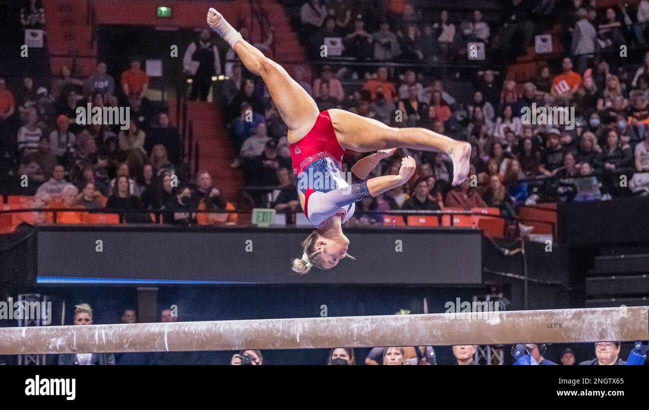 Corvallis, USA. 18th Feb, 2023. Arizona's Emily Mueller placed third in ...