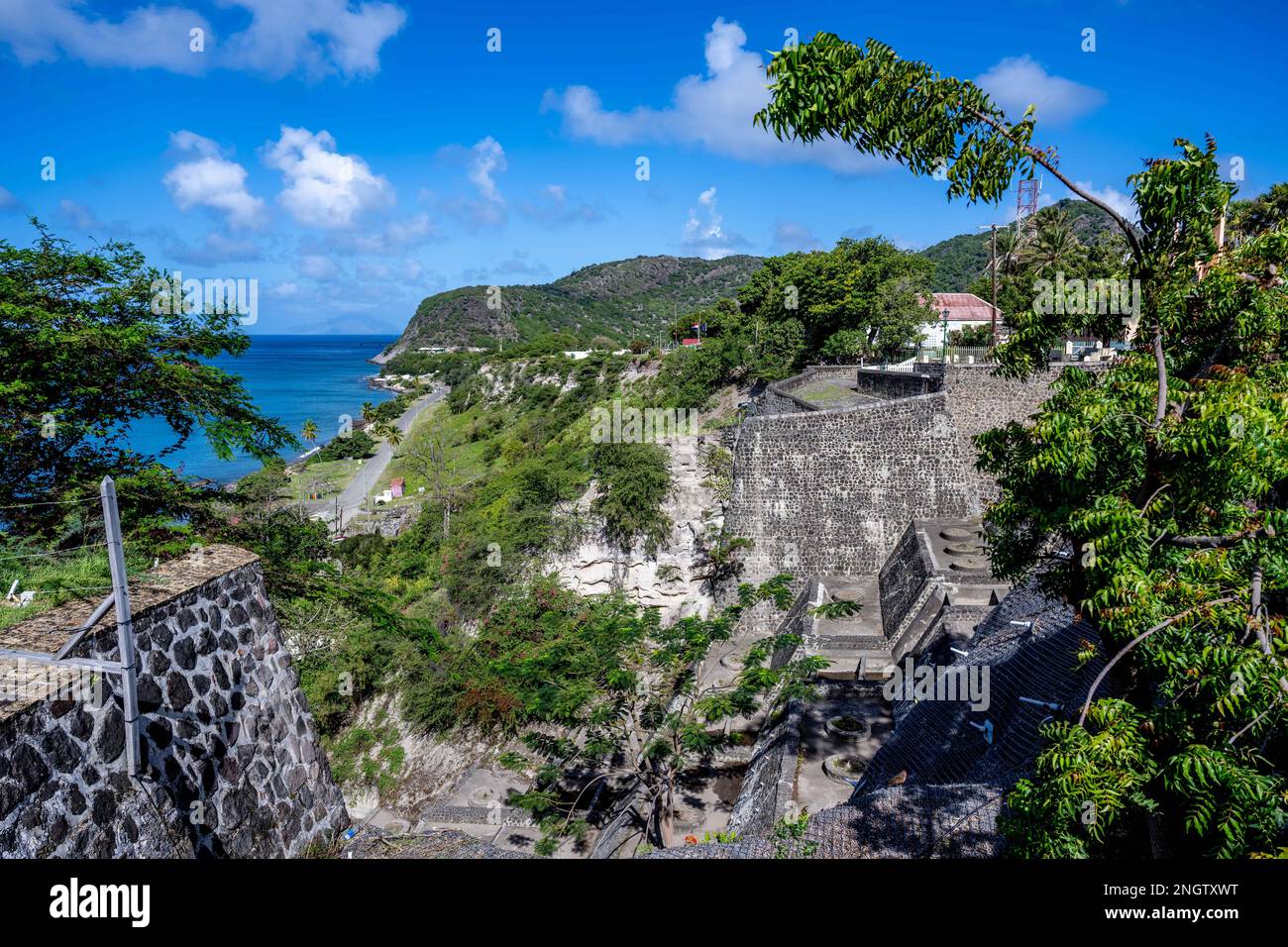 Daily life on Dutch Caribbean Island Sint Eustatius, Statia Island ...