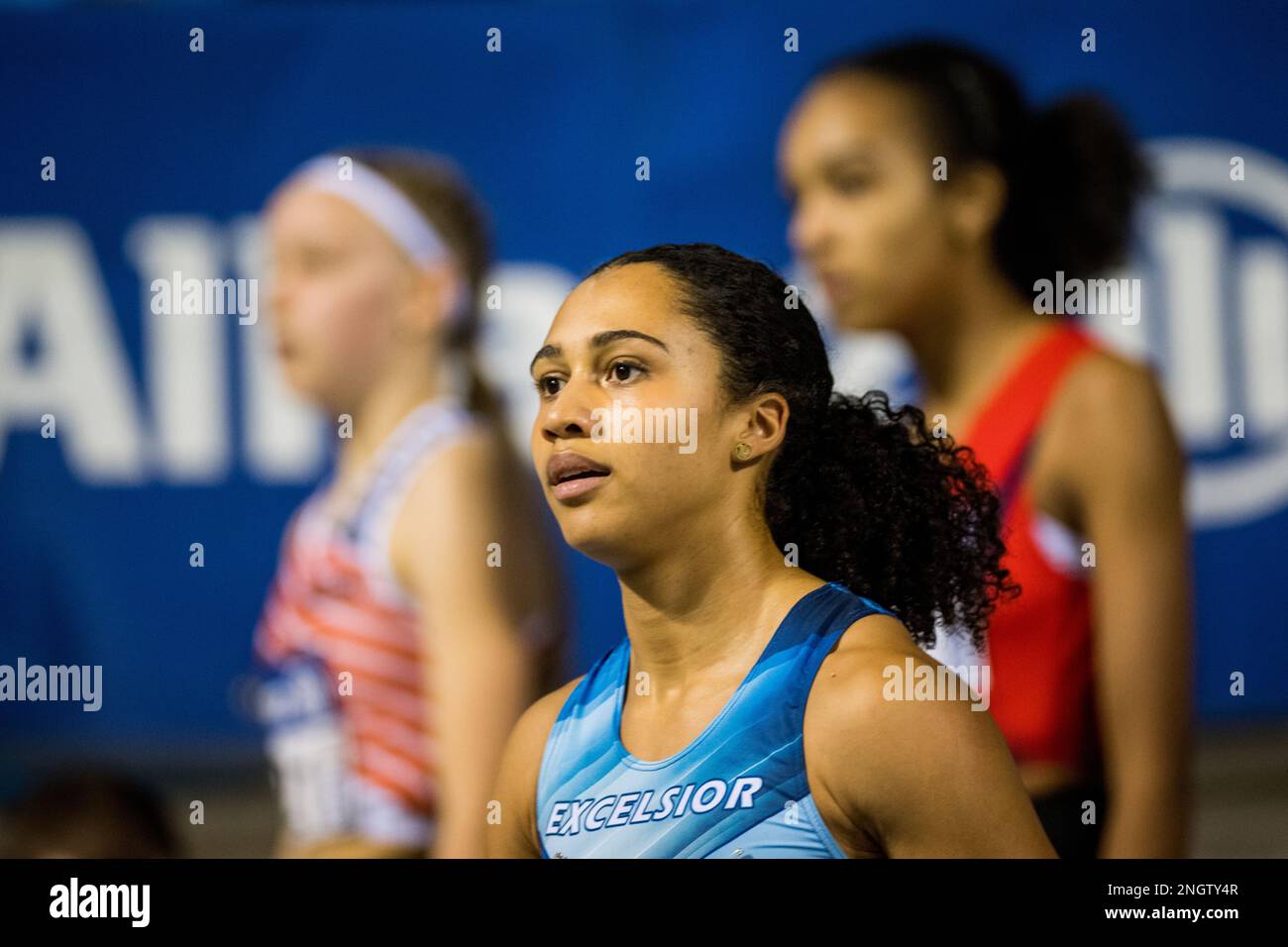 Belgian Delphine Nkansa pictured in action during the women's 60m ...
