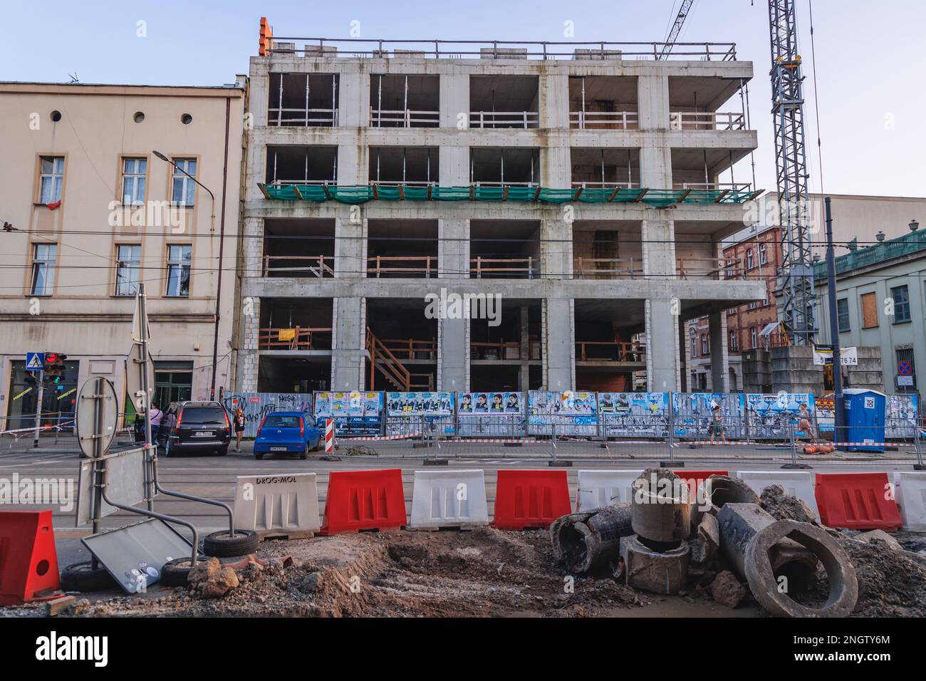 Building site in Katowice city, Silesia region of Poland Stock Photo ...