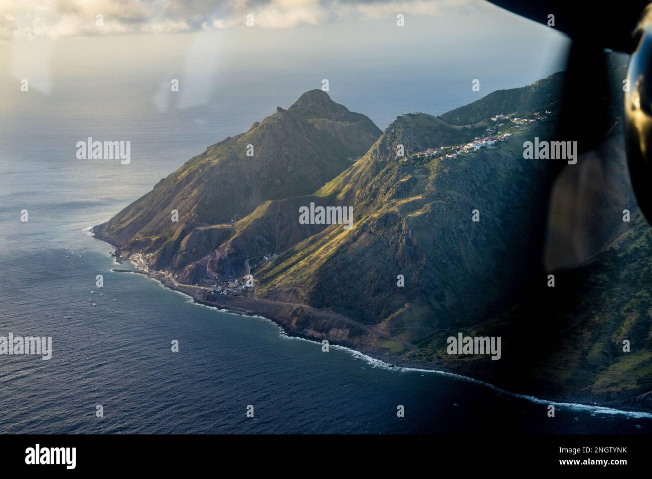 Saba Dutch Caribbean Island from above. (Photo by DPPA/Sipa USA Stock Photo - Alamy