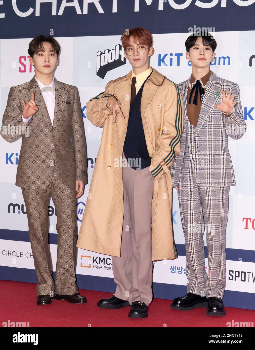 Seoul, South Korea. 18th Feb, 2023. South Korean Seungkwan, DK and ...