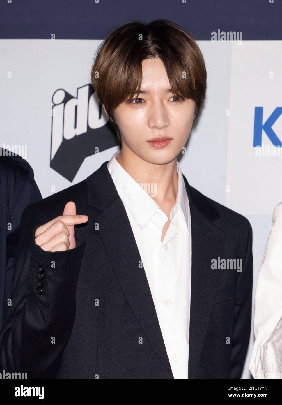 18 February 2023 - Seoul, South Korea : (L to R) Soobin, Hueningkai, Beomgyu, Yeonjun and ...