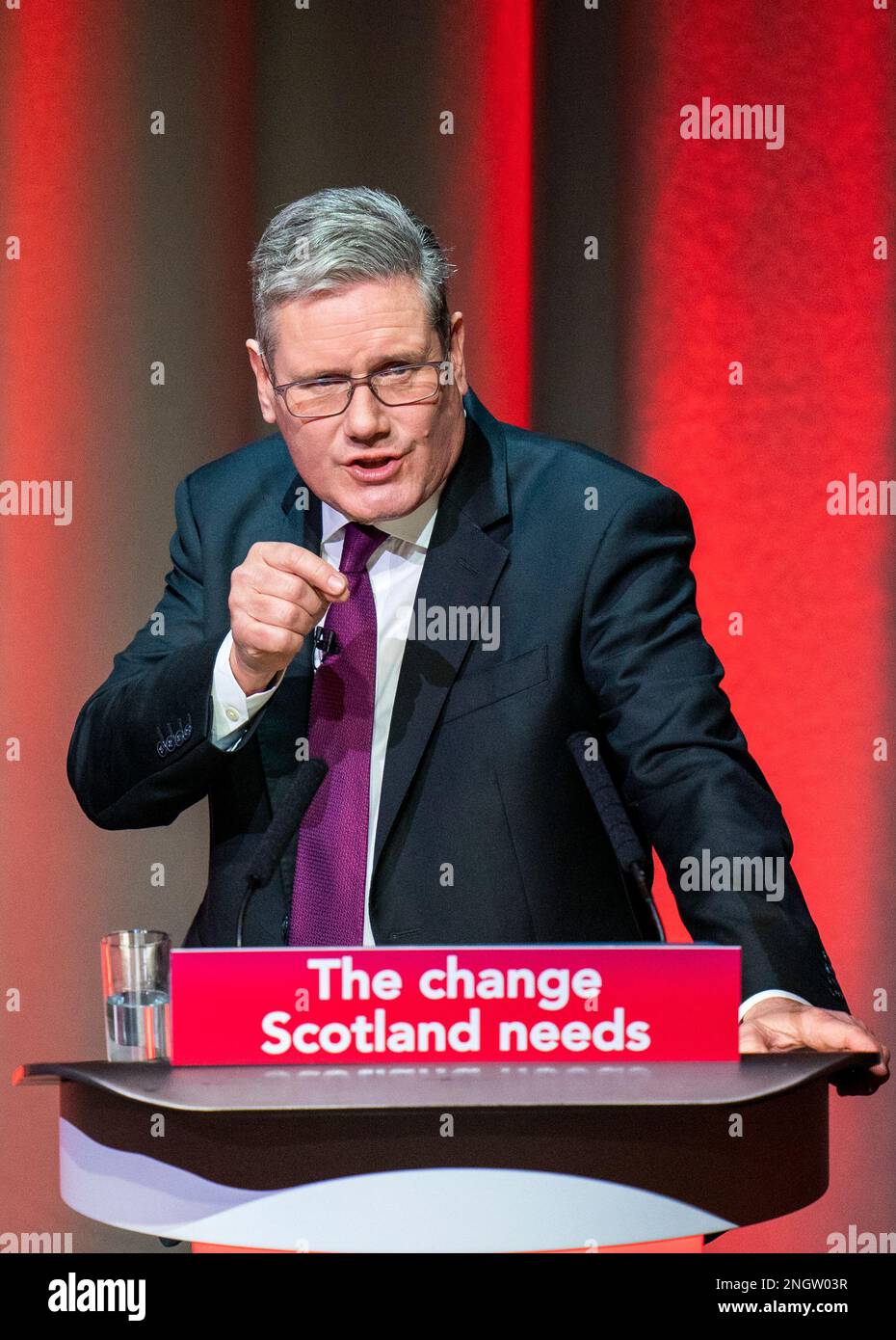 Labour party leader Sir Keir Starmer speaking on the third day of the ...