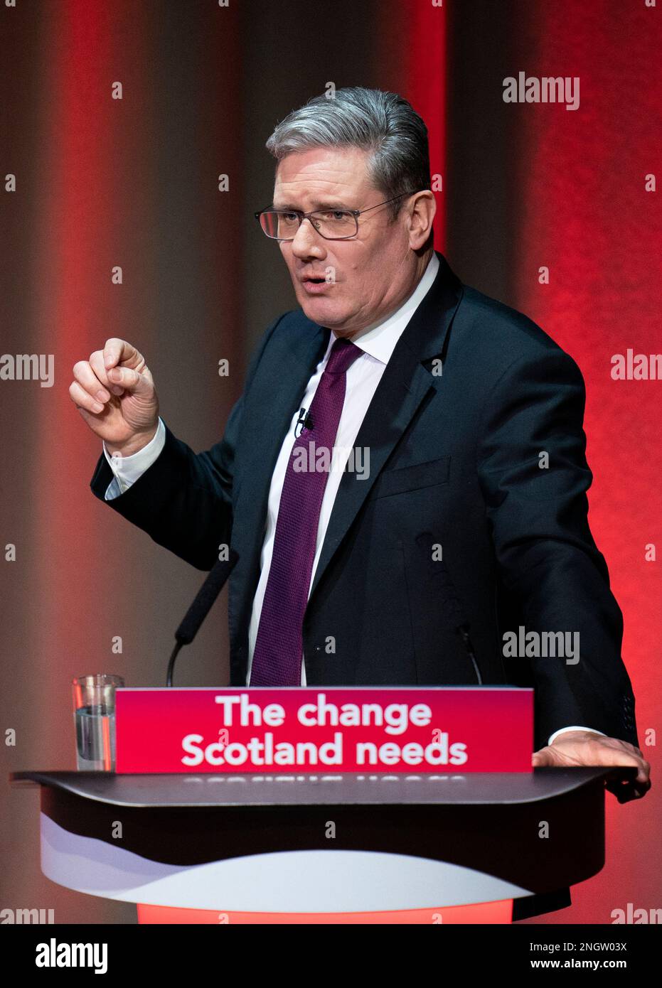 Labour party leader Sir Keir Starmer speaking on the third day of the ...