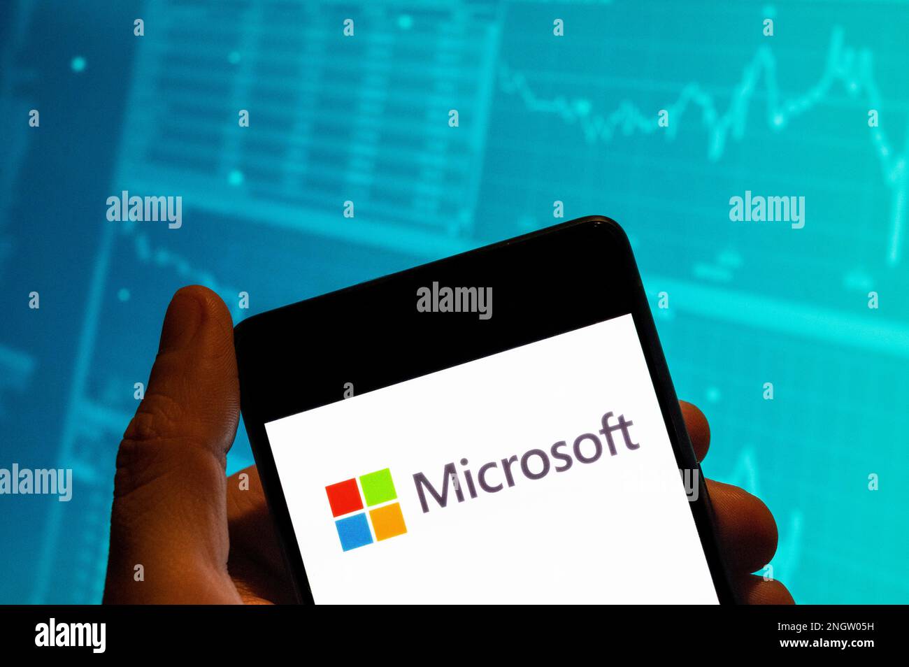 In this photo illustration, the American multinational technology ...