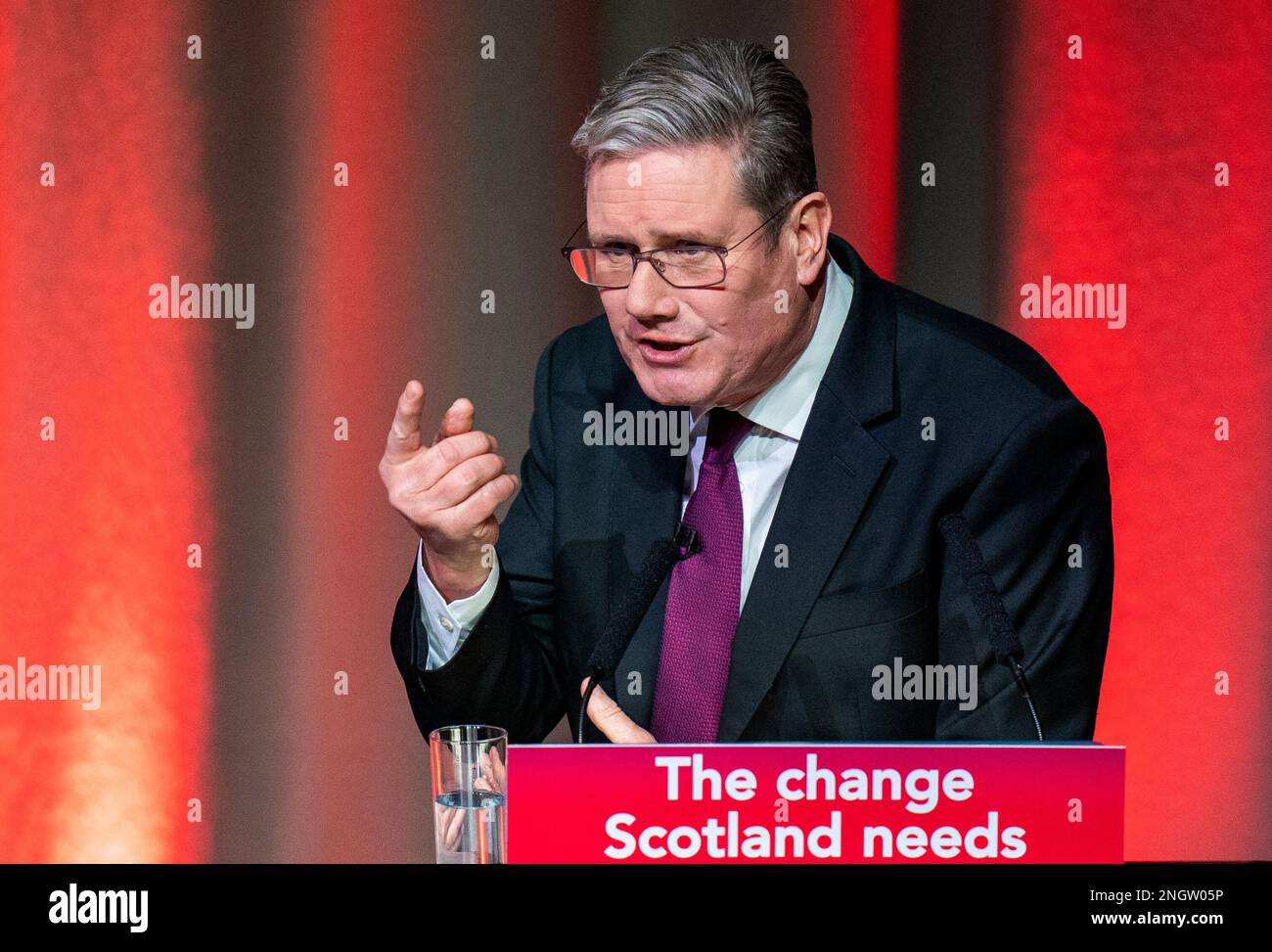 Labour party leader Sir Keir Starmer speaking on the third day of the ...