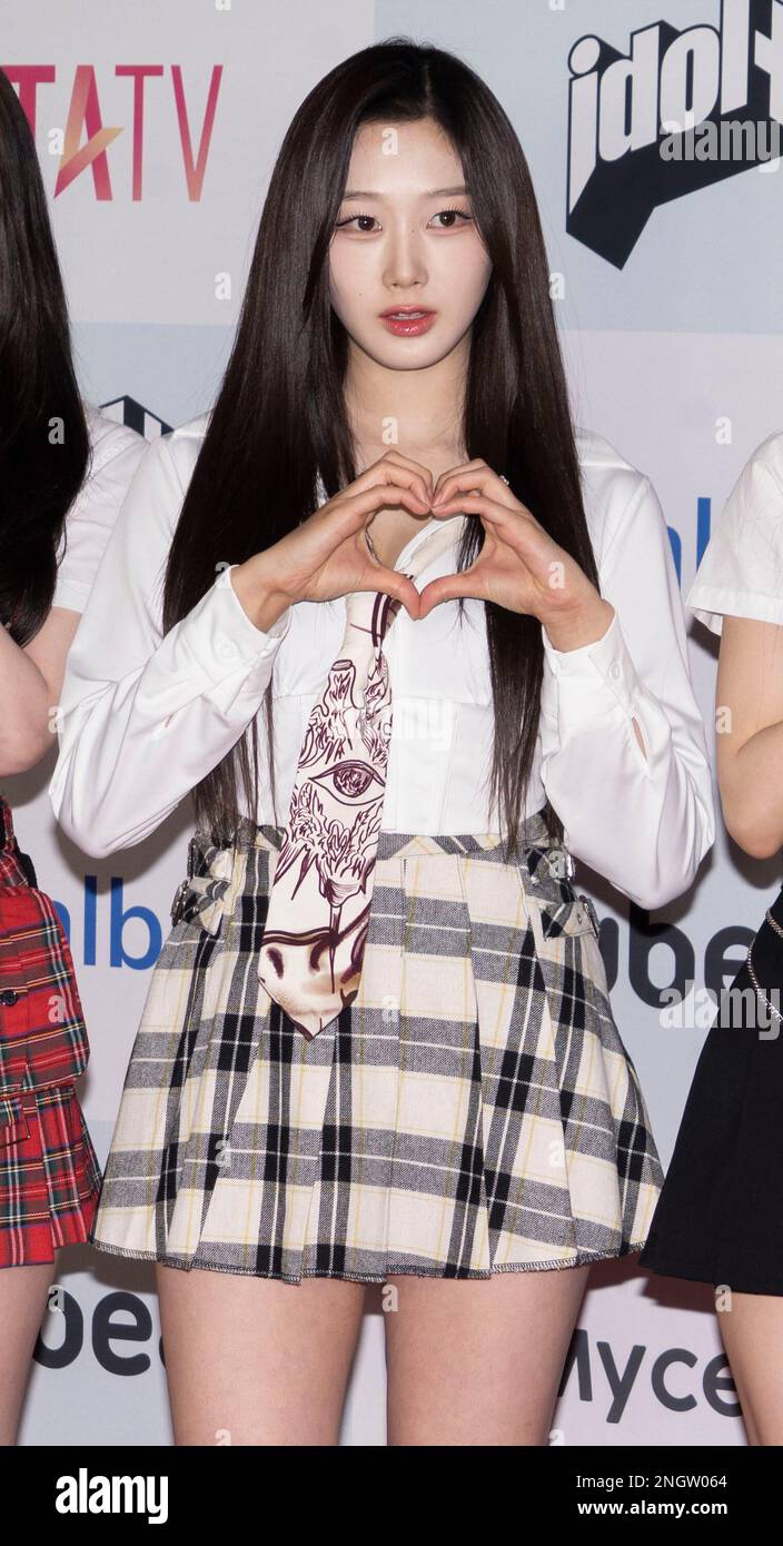 Seoul, South Korea. 18th Feb, 2023. (L to R) Winter, Karina, Giselle and Ningning, from China, K ...