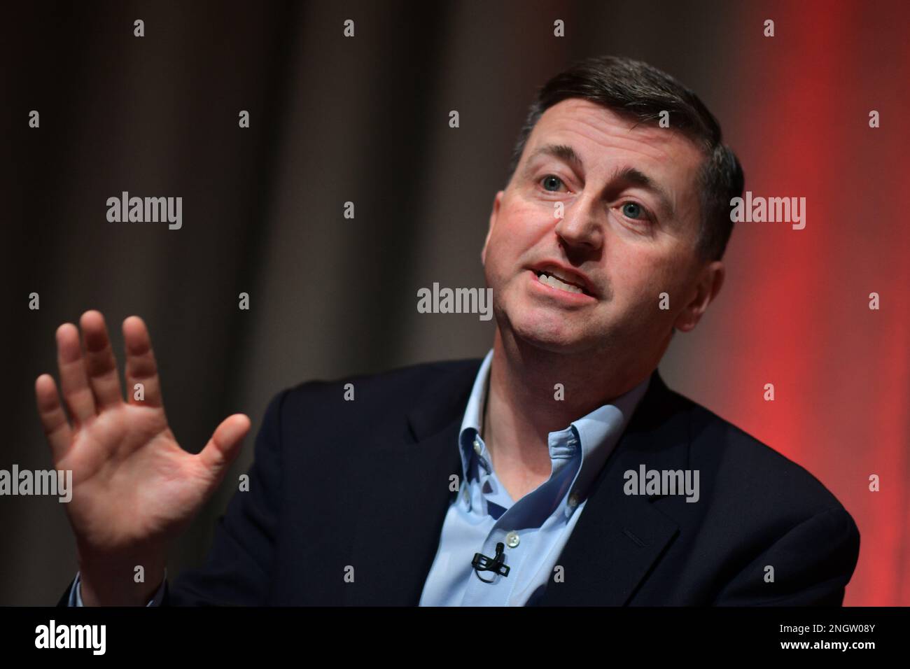 Edinburgh Scotland, UK 19 February 2023. Former MP Douglas Alexander at ...