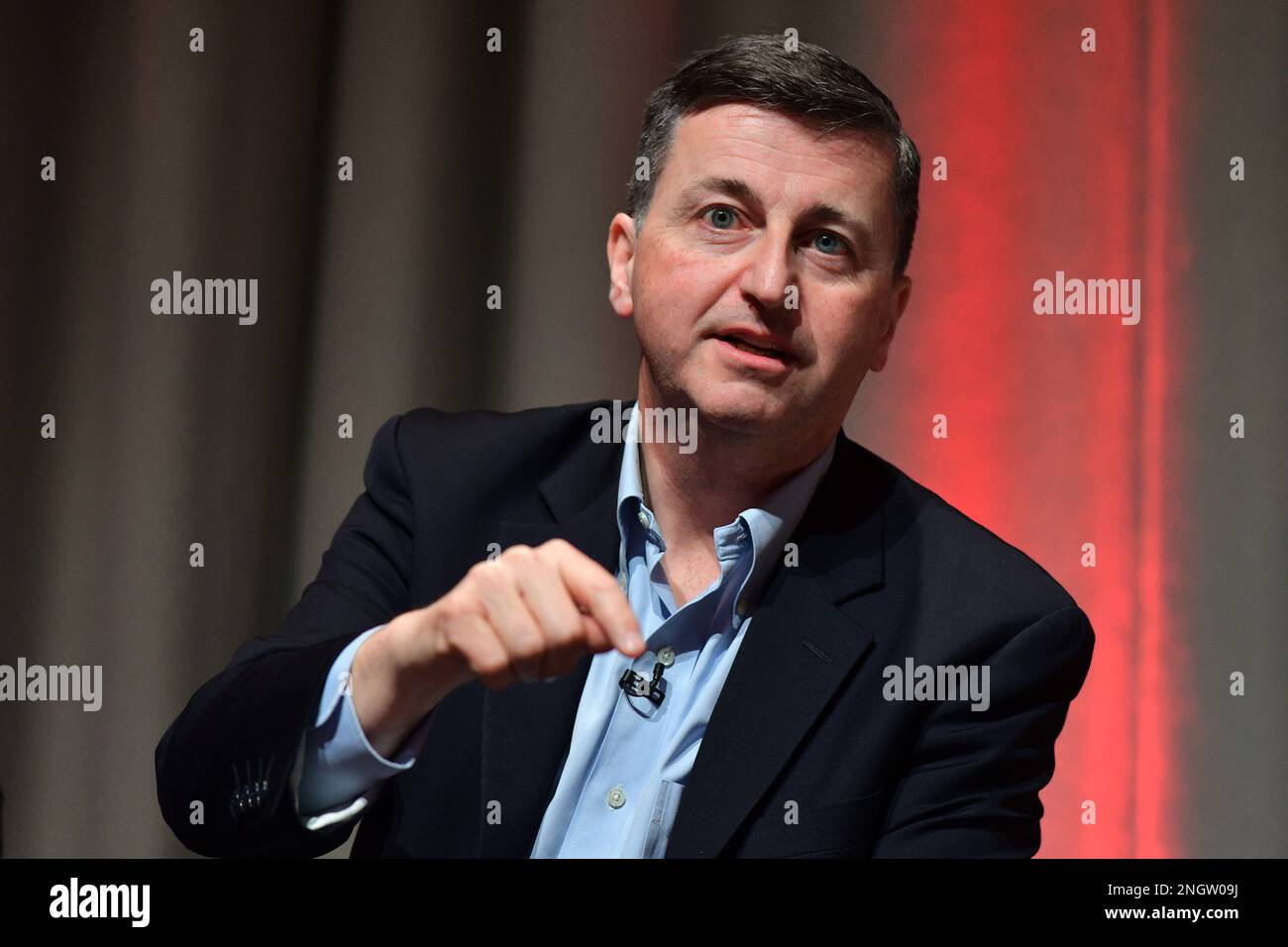 Edinburgh Scotland, UK 19 February 2023. Former MP Douglas Alexander at ...