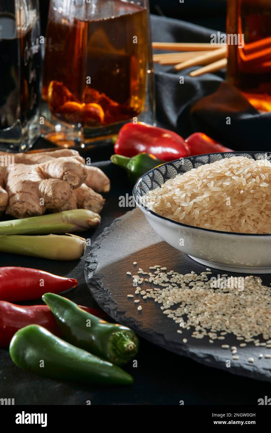Asian World Food Recipe Stock Photo - Alamy