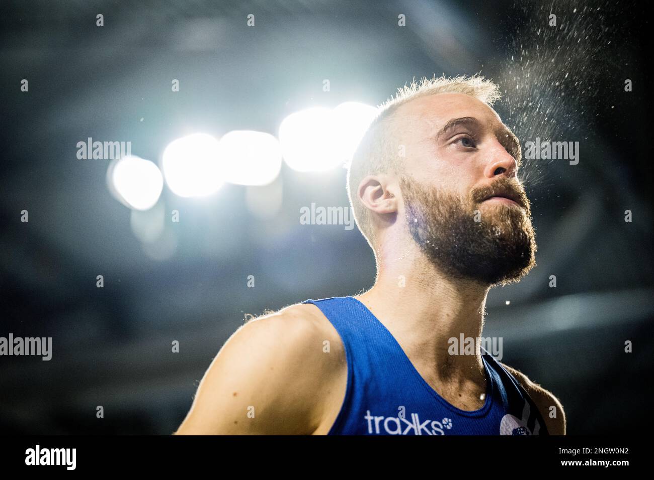 Belgian Aaron Botterman pictured before the men's 800m, at the Belgian ...