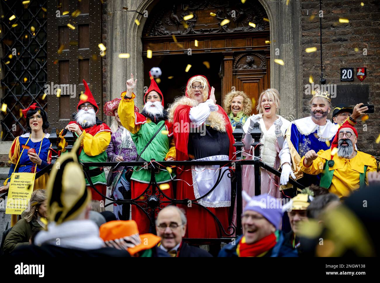 NIJMEGEN - Mayor Hubert Bruls of Nijmegen dressed as Little Red Riding ...