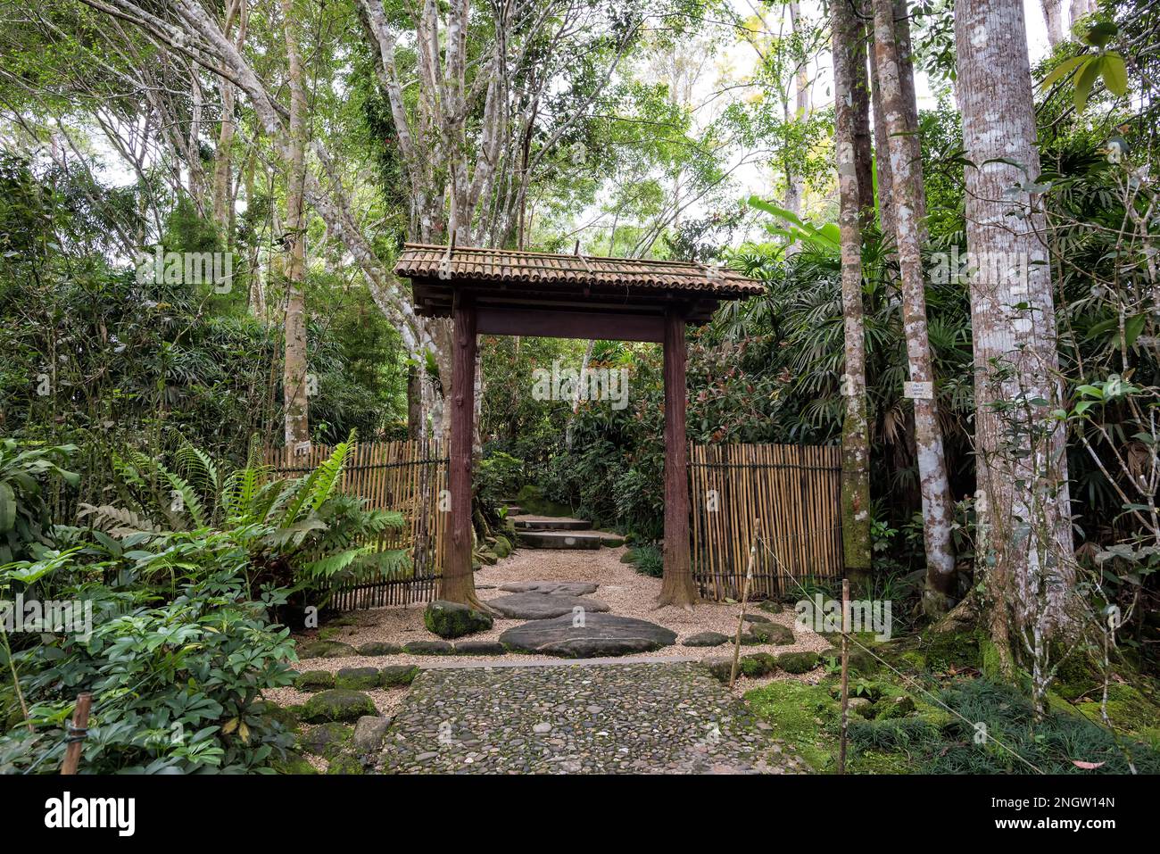 Famous Botanical Japanese Village in tropical rainforest, Bukit Tinggi ...