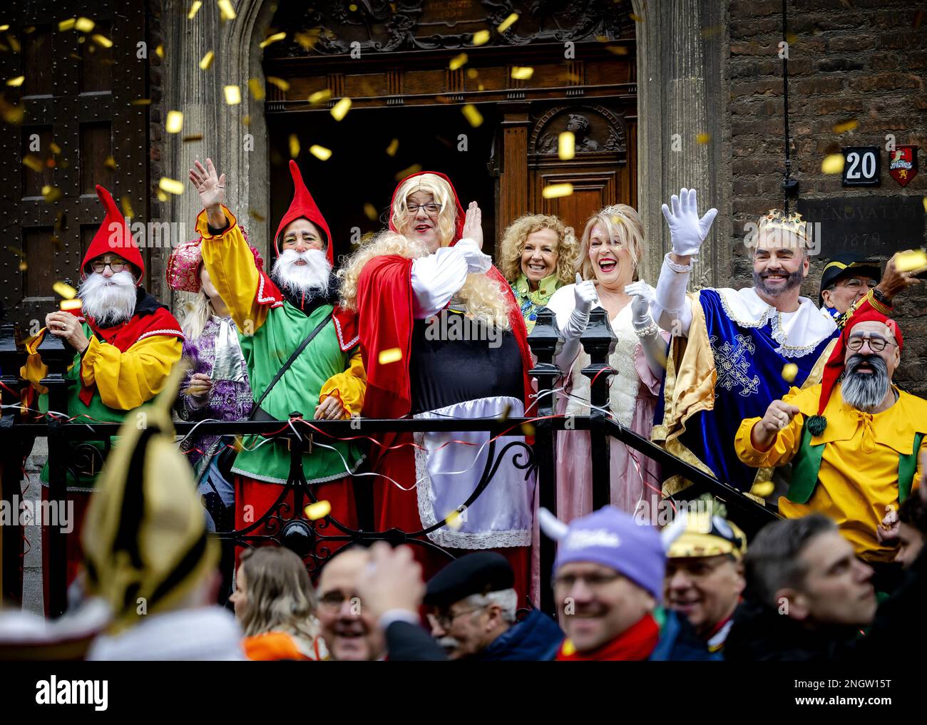 NIJMEGEN - Mayor Hubert Bruls of Nijmegen dressed as Little Red Riding ...