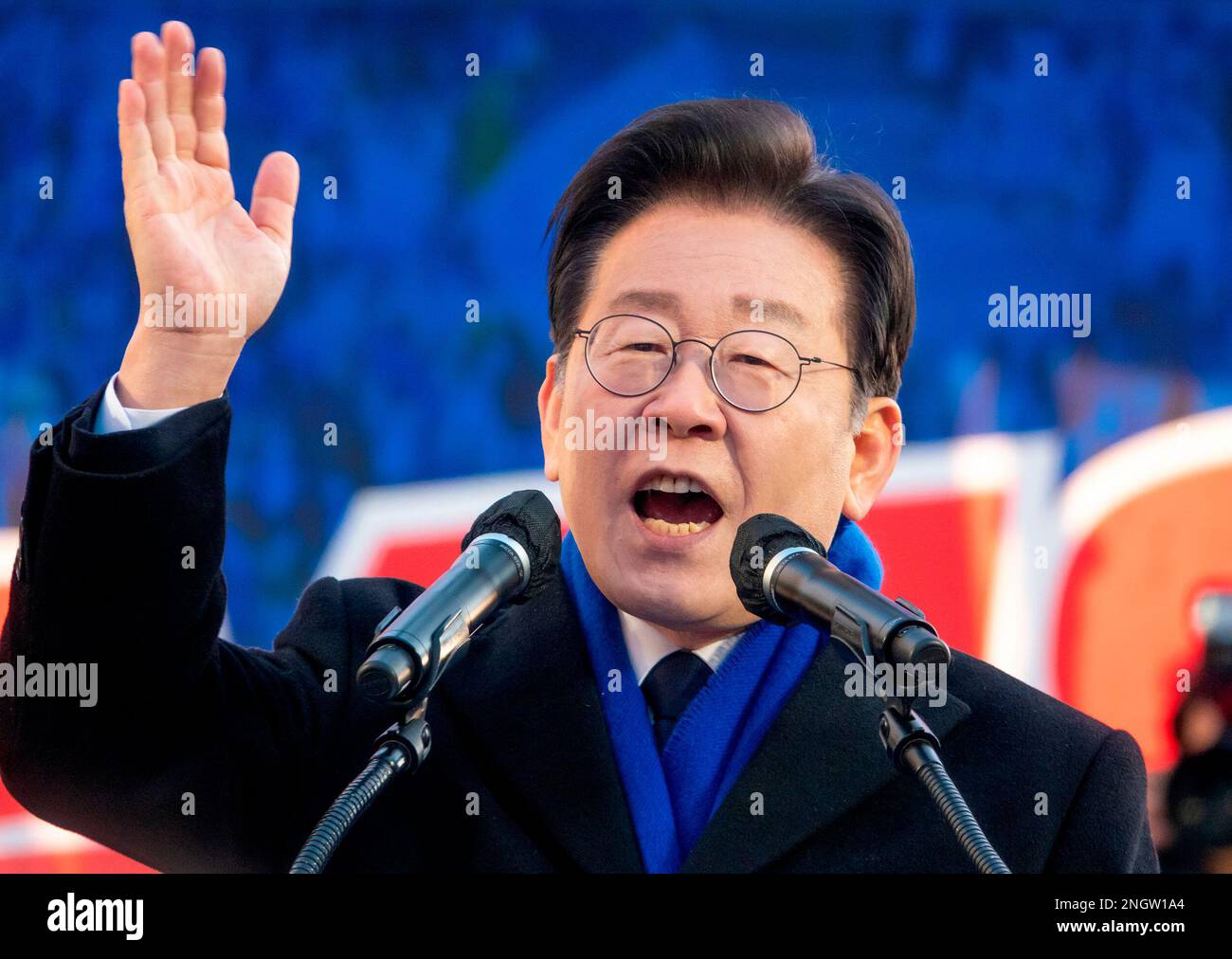 Lee Jae-Myung, Feb 4, 2023 : Leader of South Korea's main opposition Democratic Party (DP), Lee ...