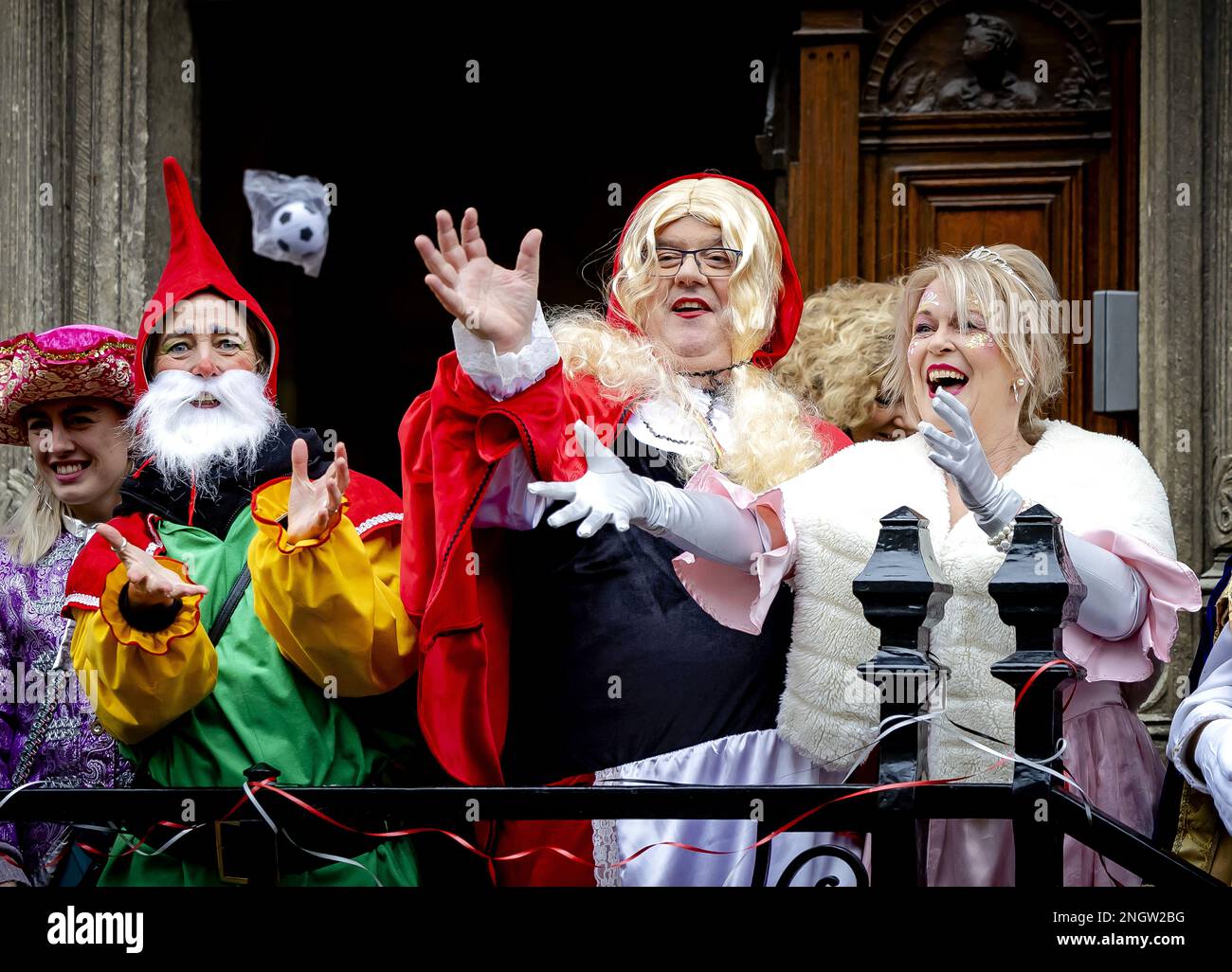 NIJMEGEN - Mayor Hubert Bruls of Nijmegen dressed as Little Red Riding ...