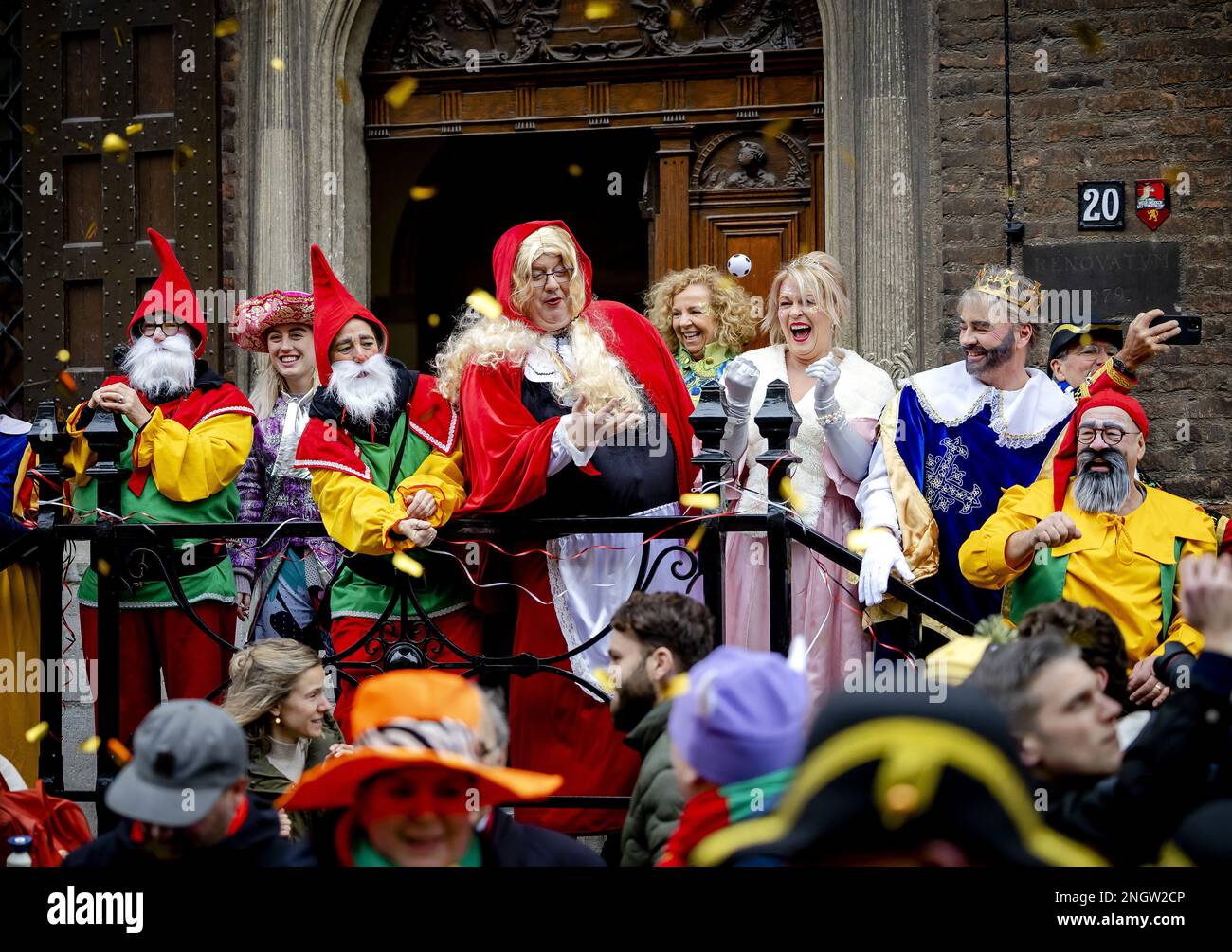 NIJMEGEN - Mayor Hubert Bruls of Nijmegen dressed as Little Red Riding ...