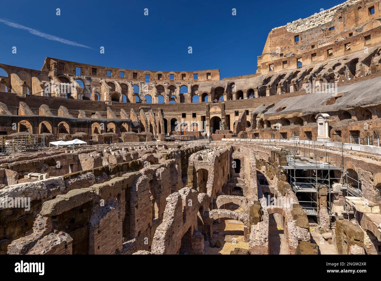 Interior of Coliseum, Rome, Italy Stock Photo - Alamy