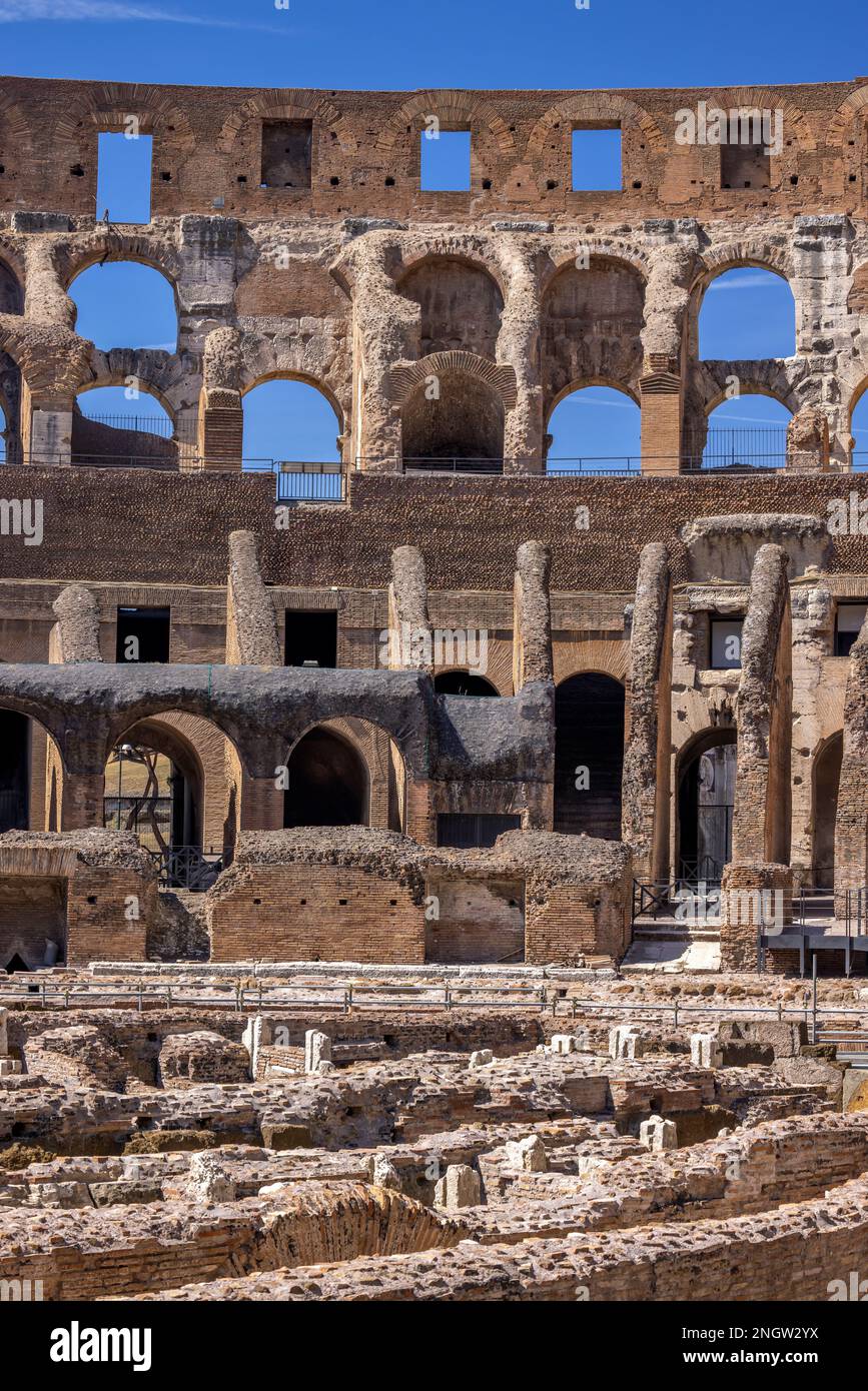 Interior of Coliseum, Rome, Italy Stock Photo - Alamy