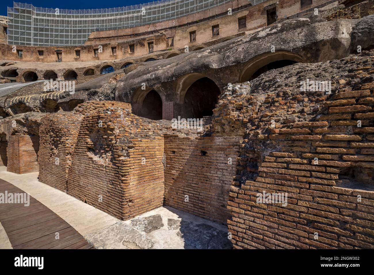 Interior of Coliseum, Rome, Italy Stock Photo - Alamy